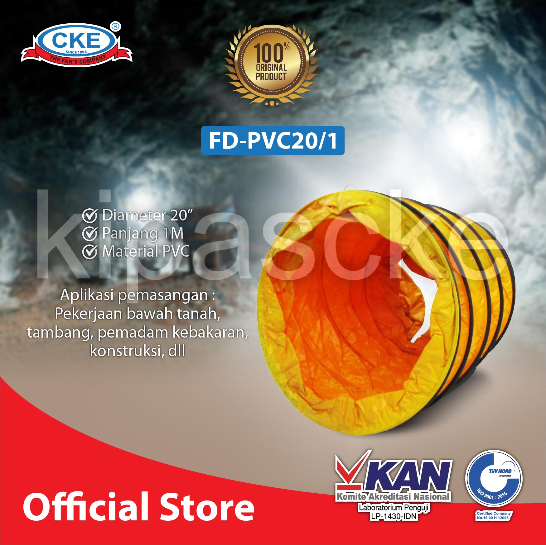 FD-PVC20/1 | Flexible Duct | KIPAS CKE