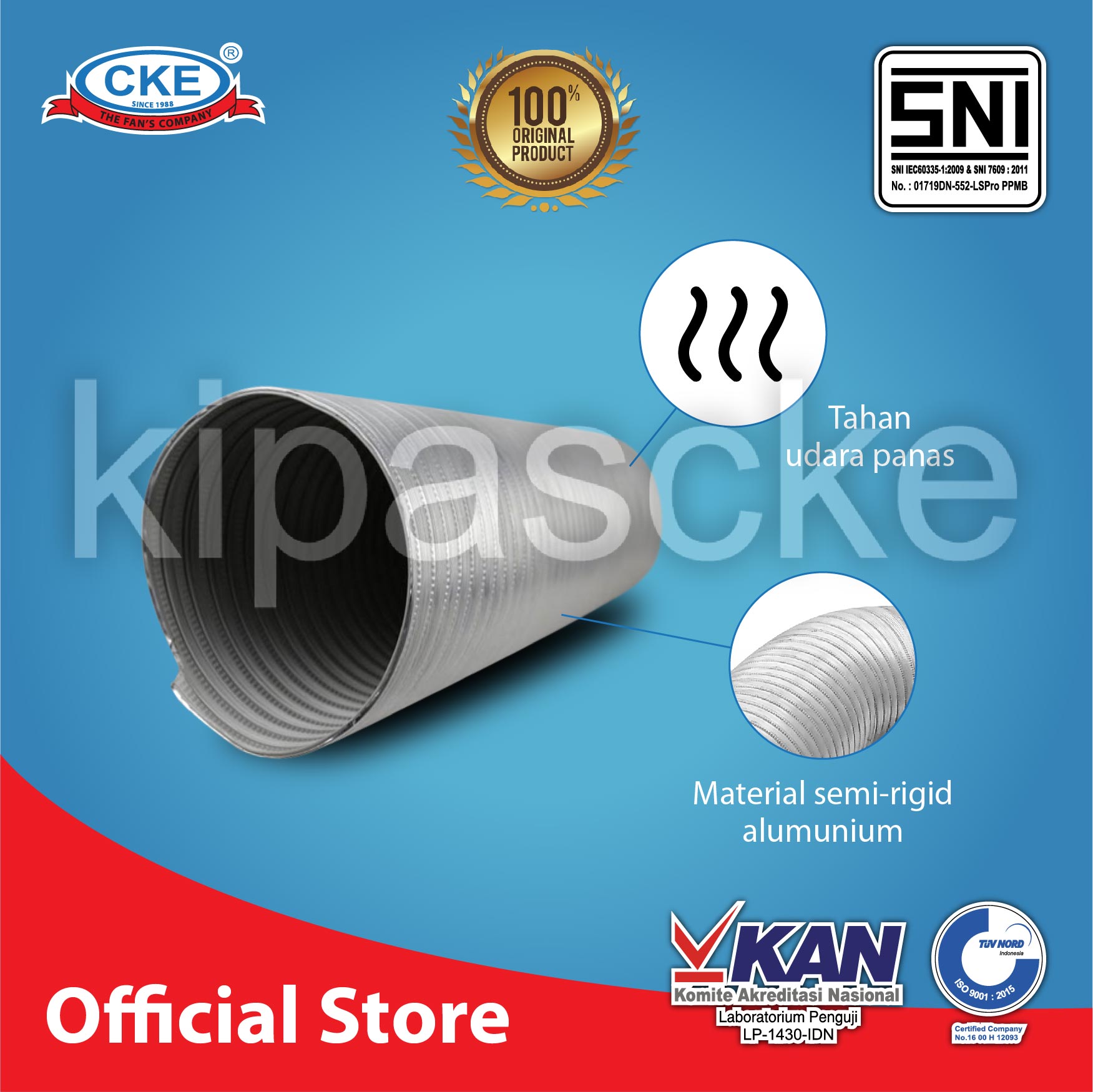FD-AL-3/3/7C-GM | Flexible Duct | KIPAS CKE