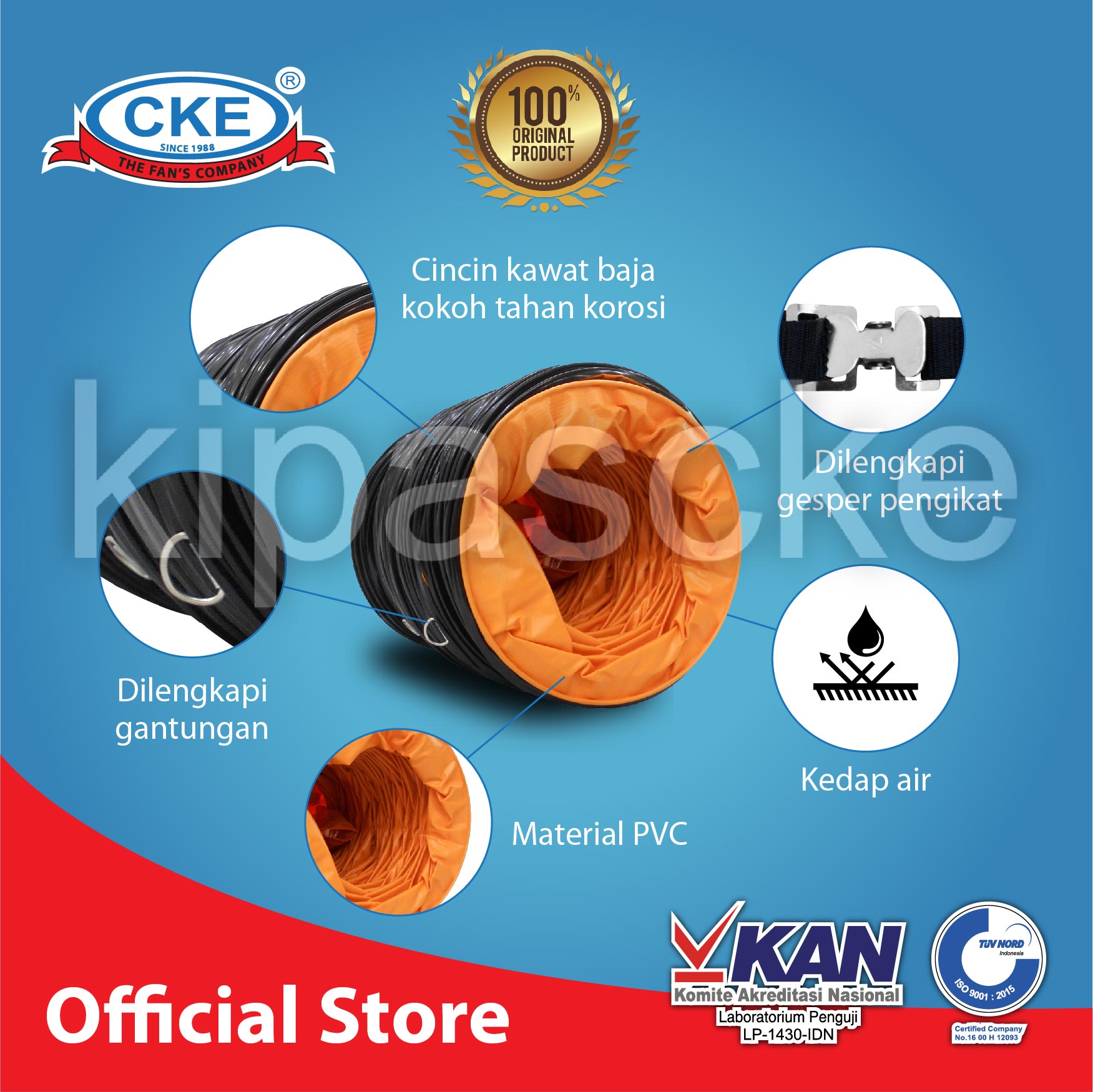 FD+B-10/05M/38-FY | Flexible Duct | KIPAS CKE