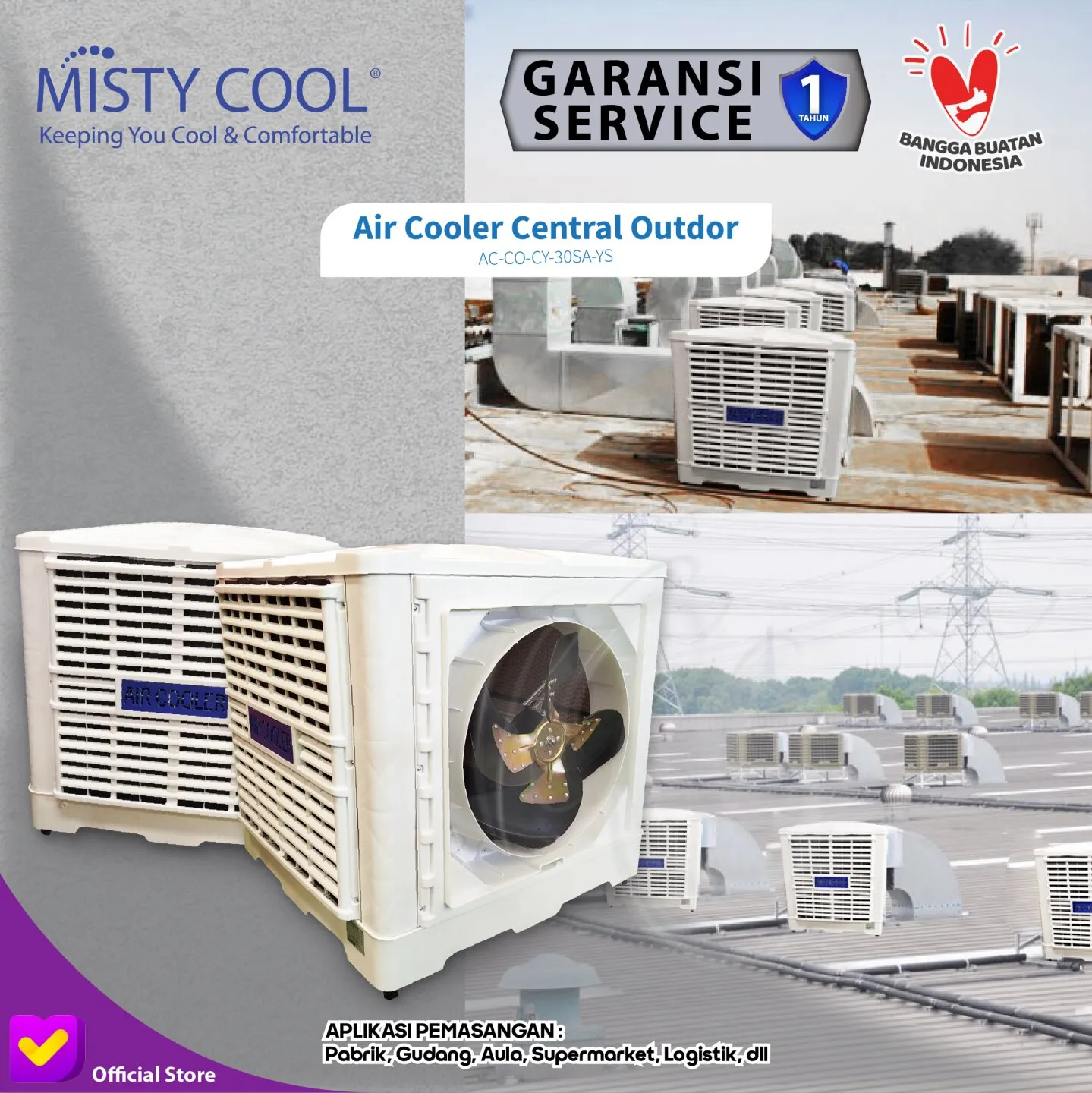 AC-CO-CY-30SA-YS | Air Cooler | KIPAS CKE