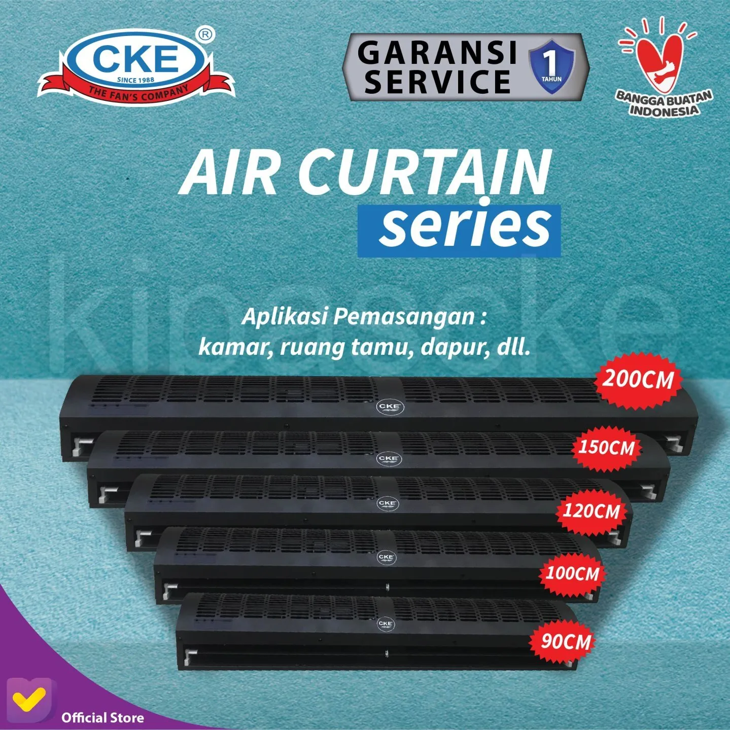 AC-FM125-20-KCV | Air Curtain | KIPAS CKE