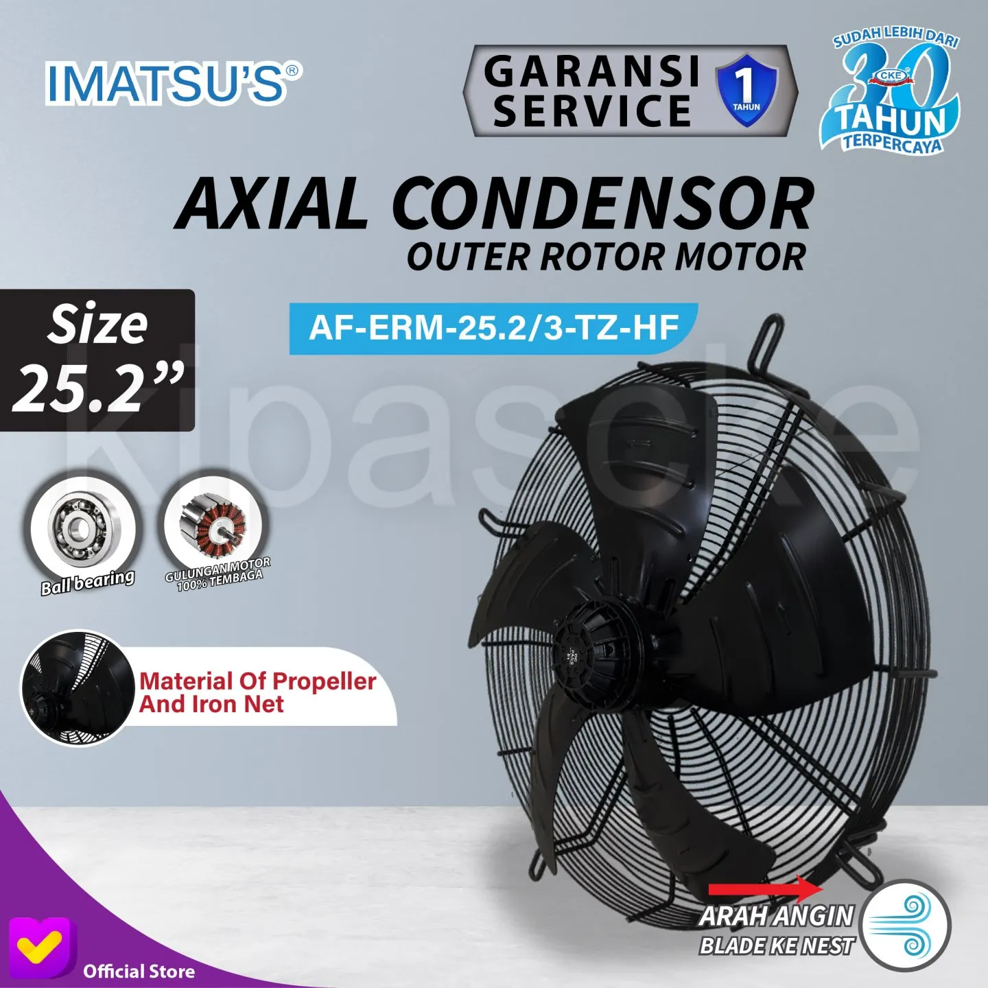 AF-ERM-25.2/3-TZ-HF | Chiller Fan | KIPAS CKE