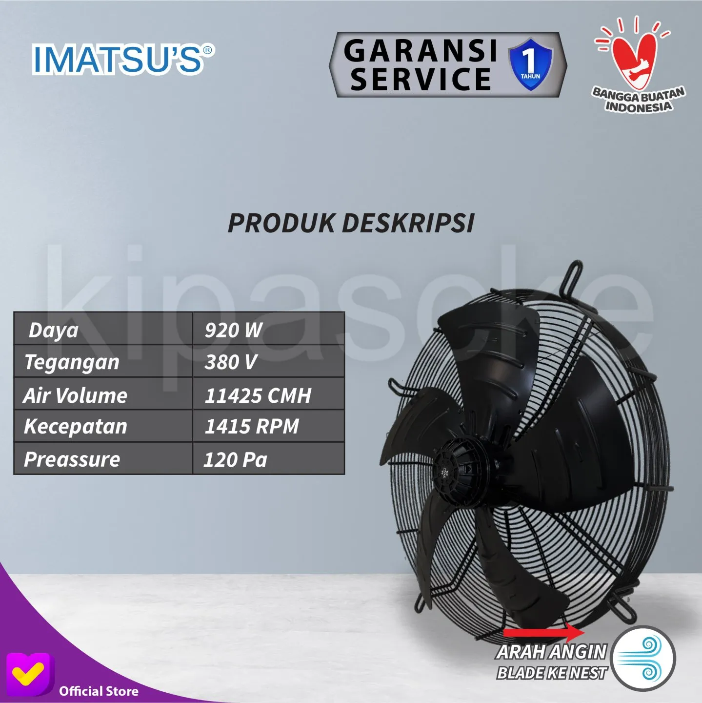 AF-ERM-25.2/3-TZ-HF | Chiller Fan | KIPAS CKE