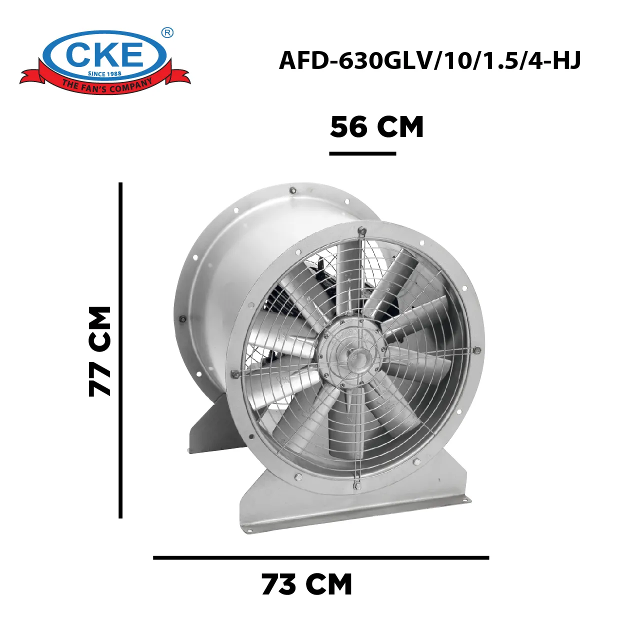 AFD-630GLV/10/1.5/4-HJ | Axial Fan Direct | KIPAS CKE