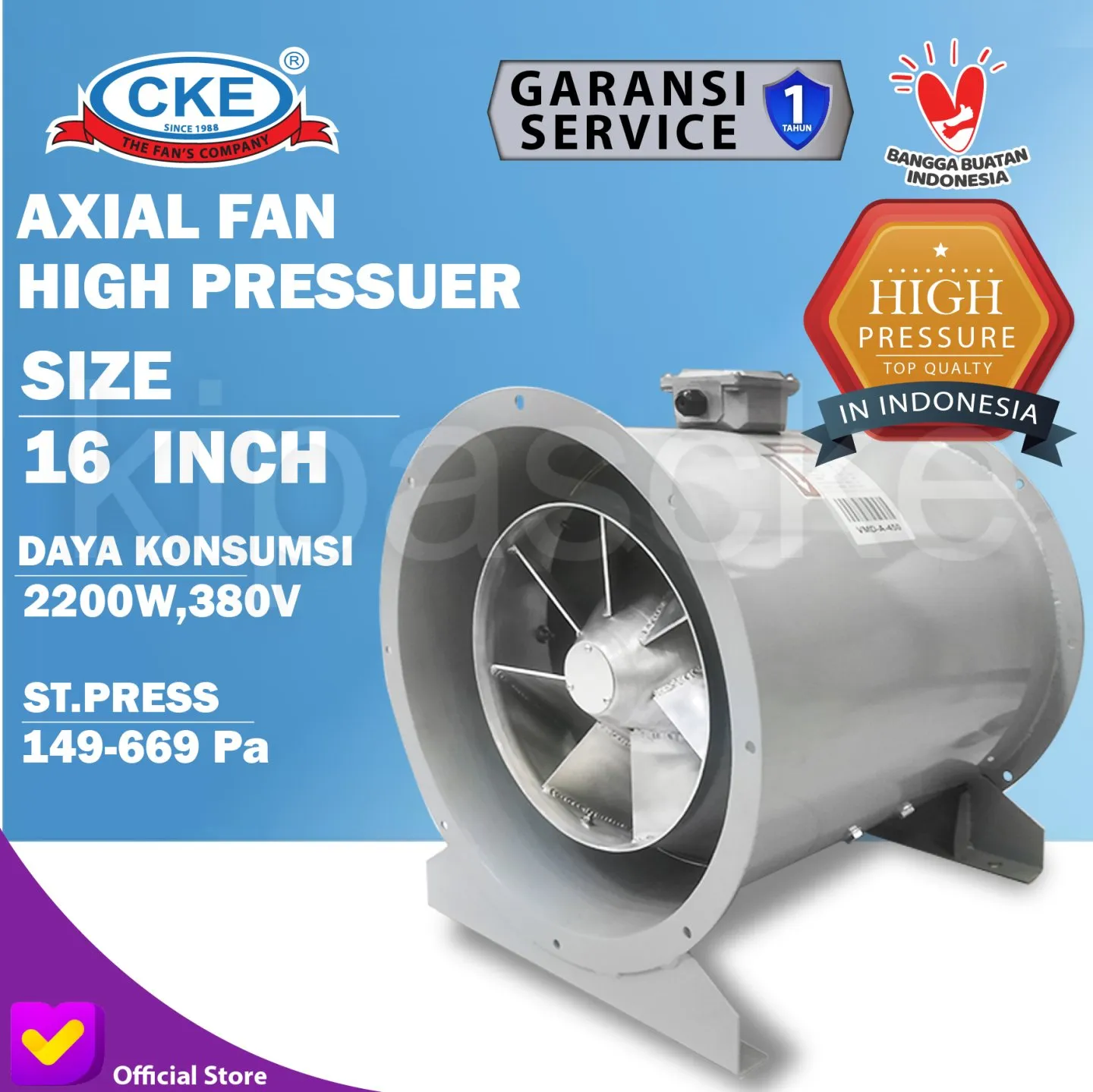 AMB-D-VMD-A-400-NO | Axial Fan Direct | KIPAS CKE