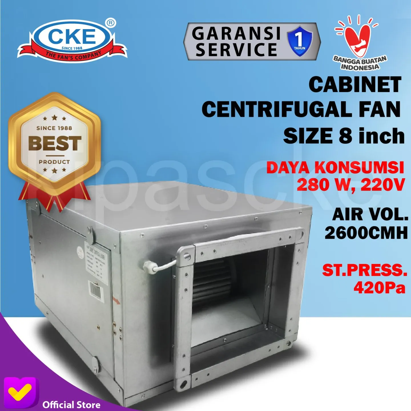 CBN-CF-SDZ-KTJ20-26-NO | Cabinet Fan | KIPAS CKE