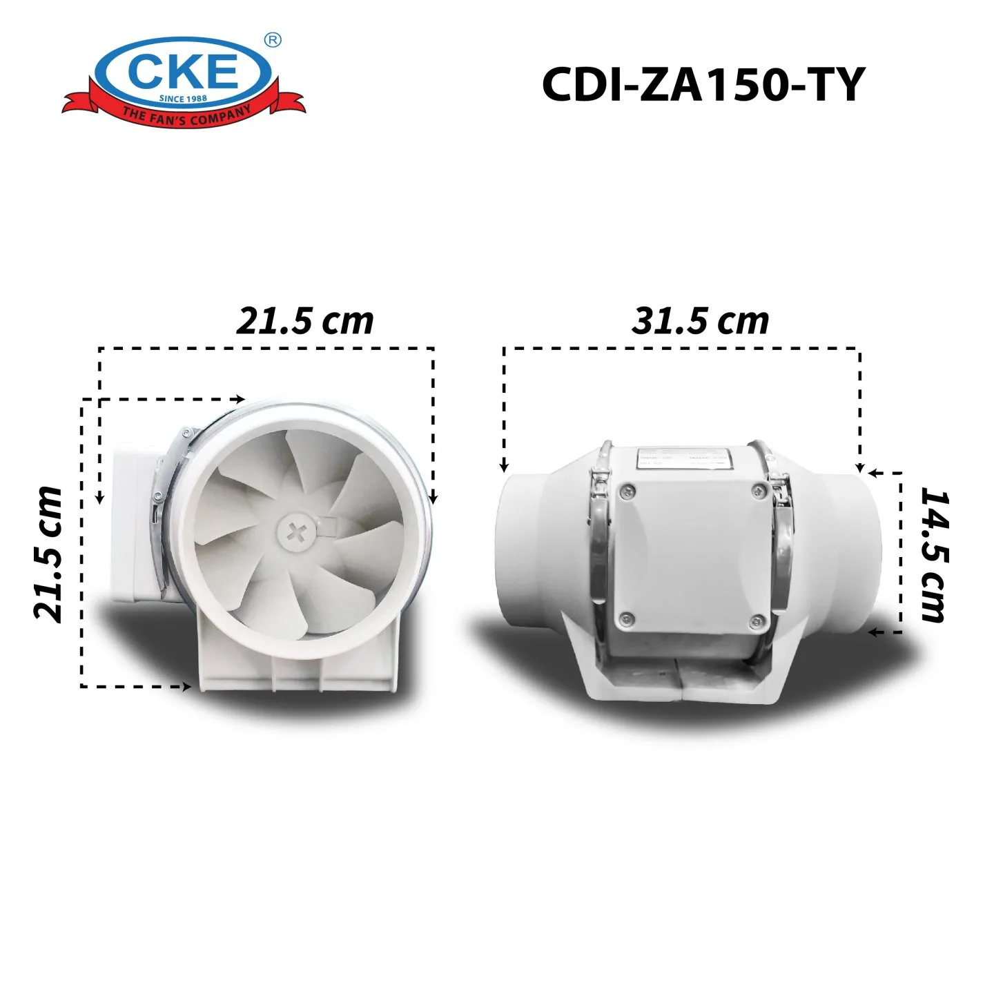 CDI-ZA150-TY | Inline Duct | KIPAS CKE
