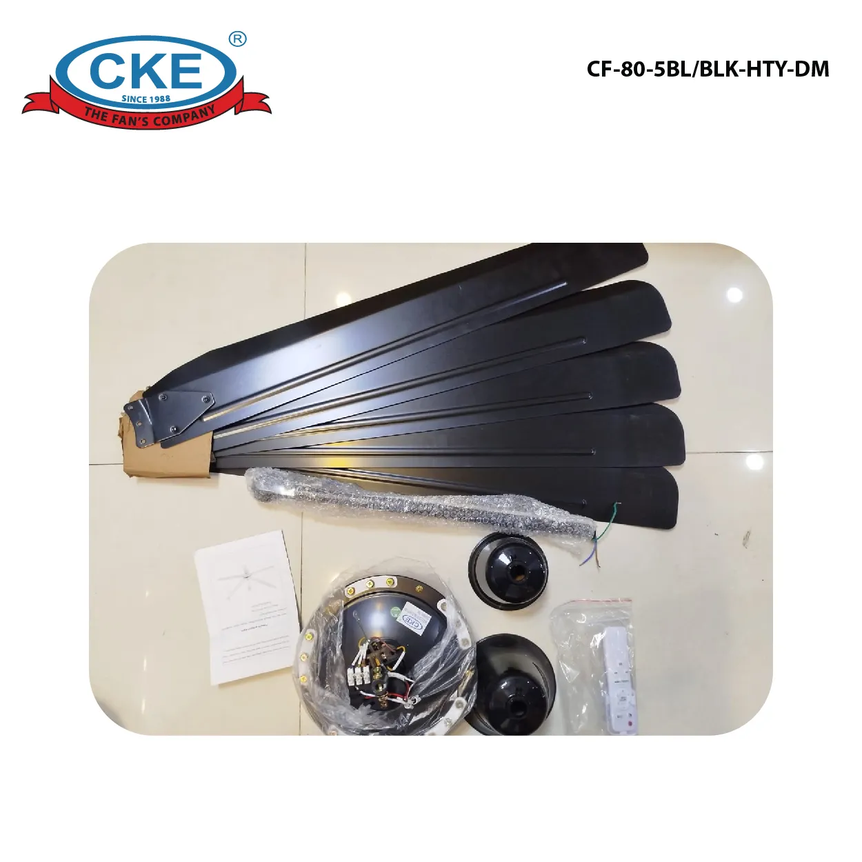CF-80-5BL/BLK-HTY-DM | Ceiling Fan | KIPAS CKE
