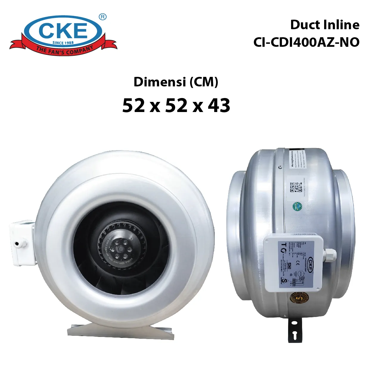 CI-CDI400AZ-NO | Inline Duct | KIPAS CKE