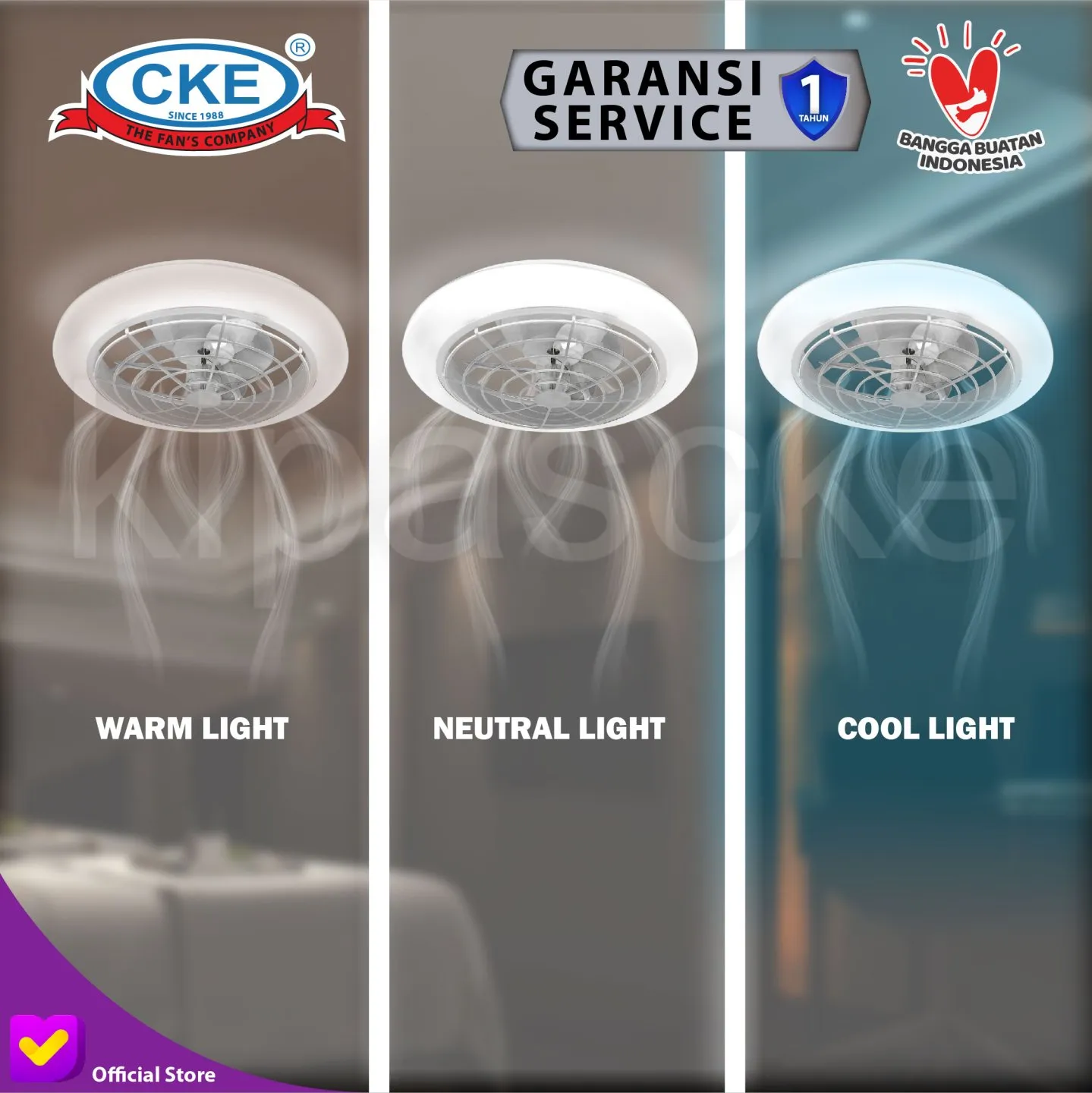 CLF-LED-01-ALL | Ceiling Fan | KIPAS CKE