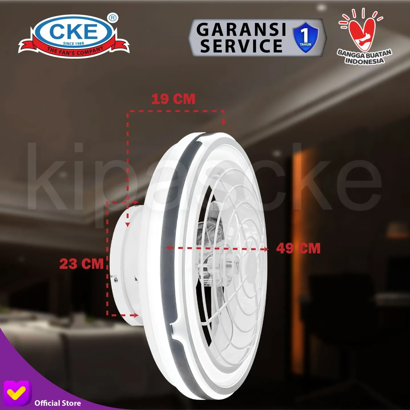 CLF-LED-02-ALL | Ceiling Fan | KIPAS CKE