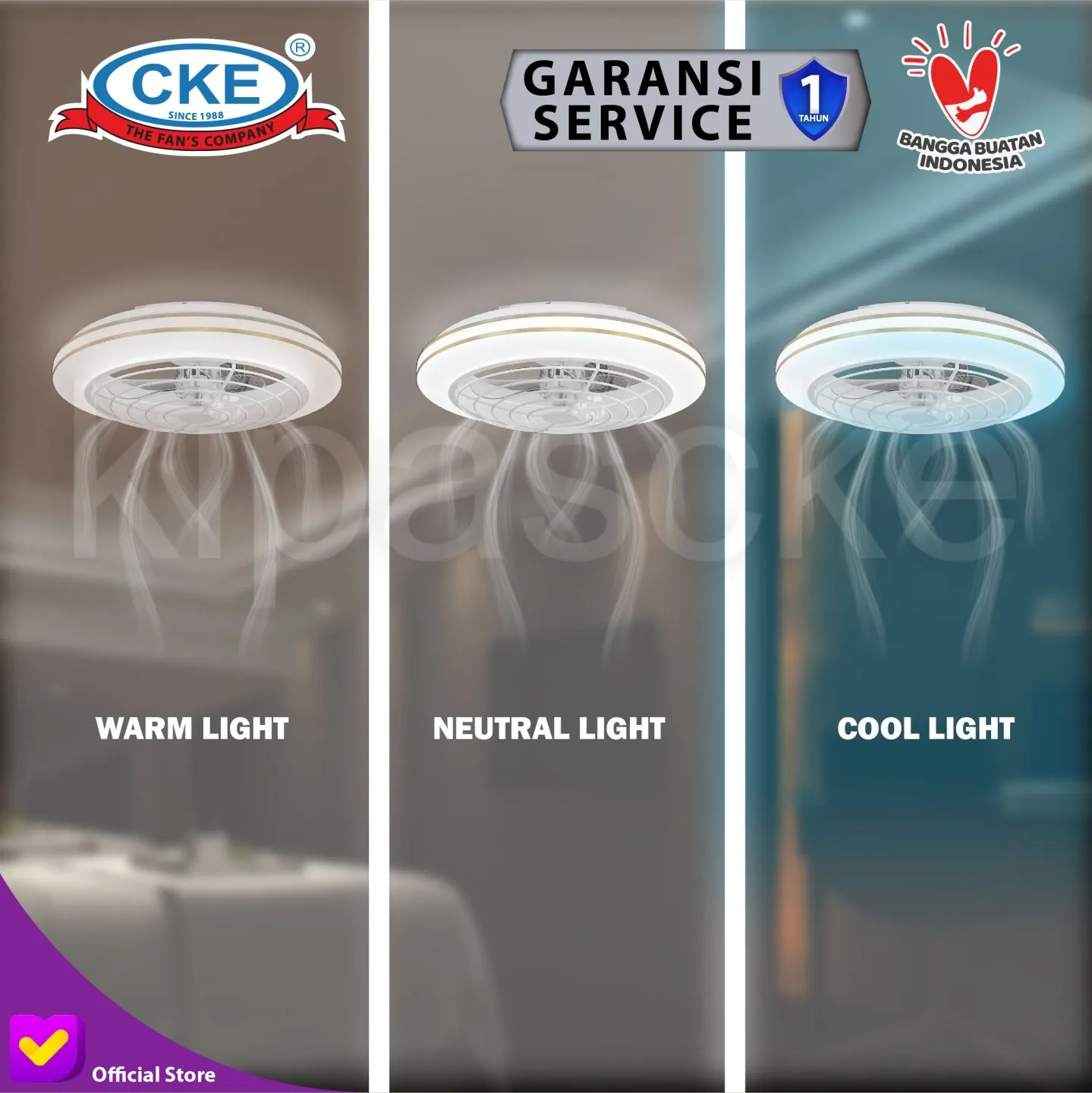 CLF-LED-04-ALL | Ceiling Fan | KIPAS CKE