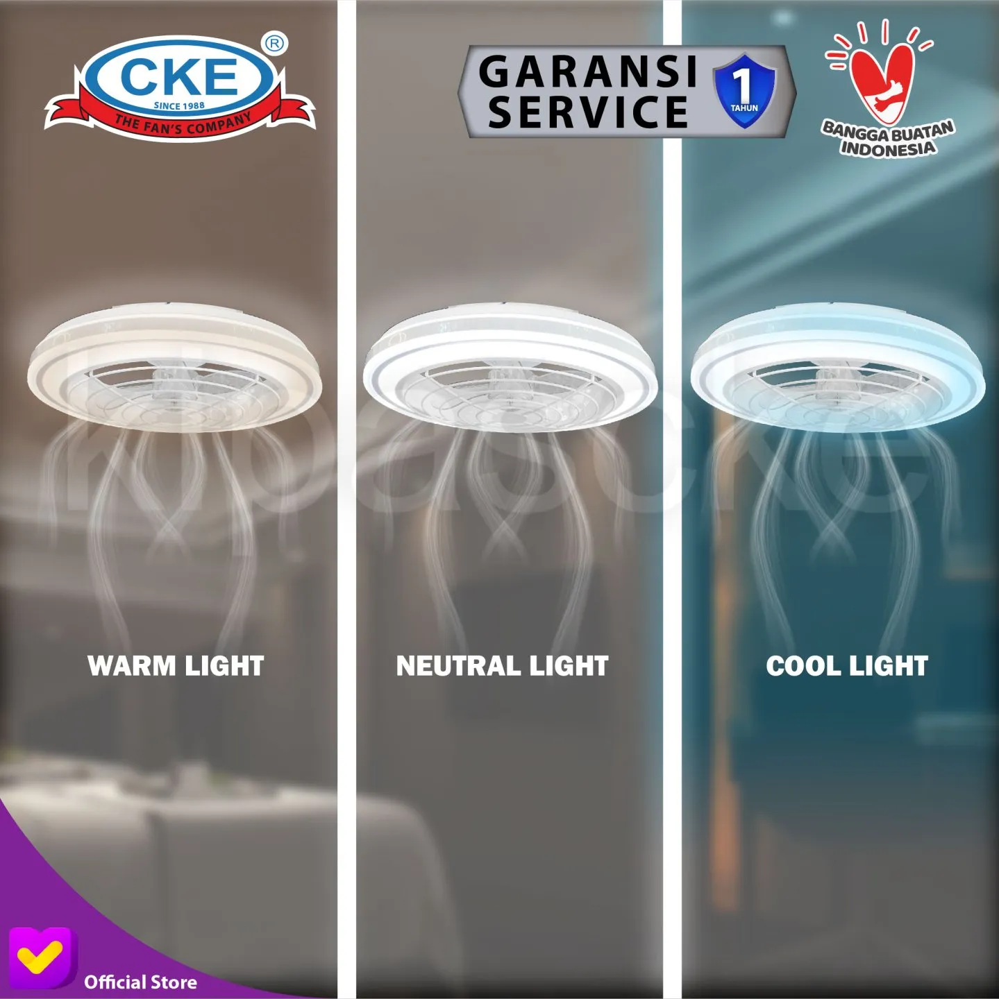 CLF-LED-06-ALL | Ceiling Fan | KIPAS CKE