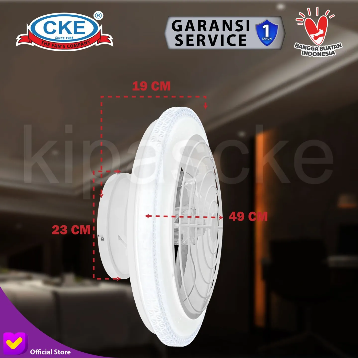 CLF-LED-09-ALL | Ceiling Fan | KIPAS CKE