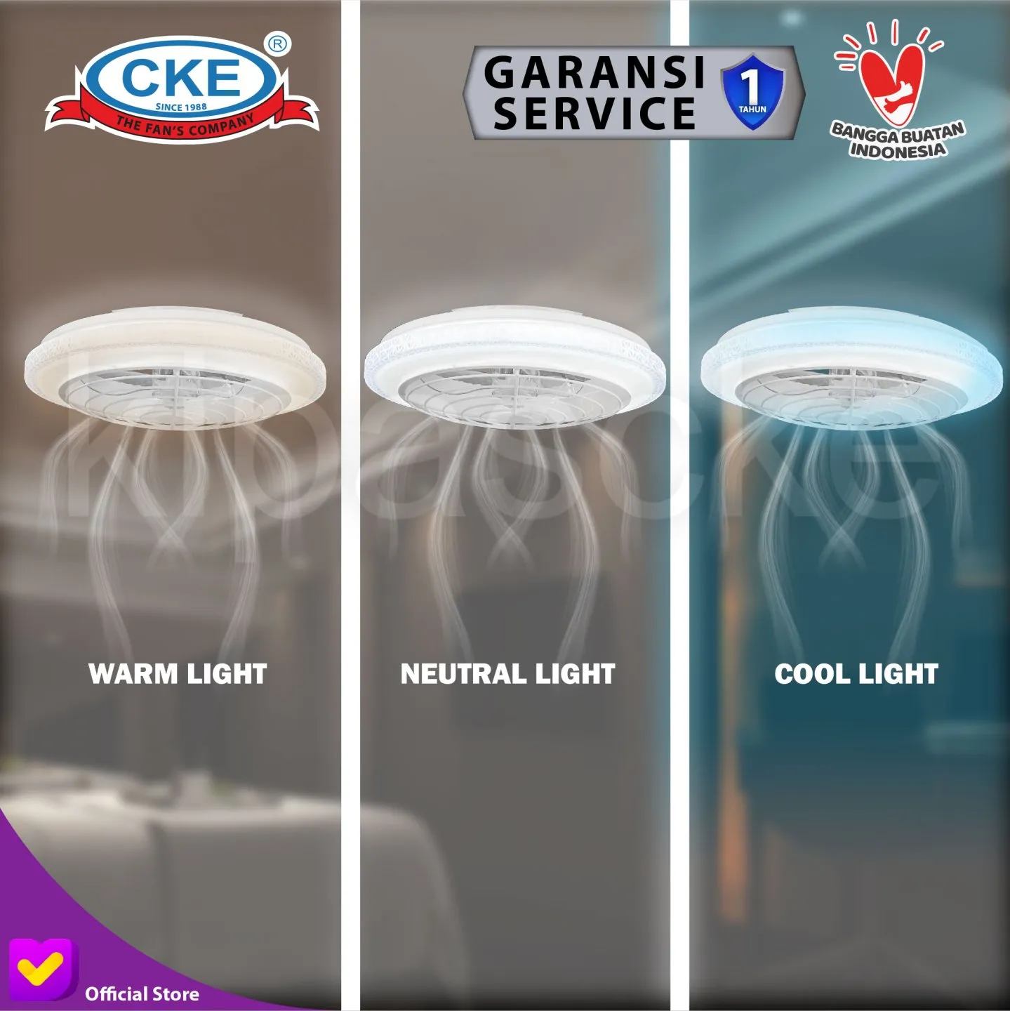 CLF-LED-09-ALL | Ceiling Fan | KIPAS CKE