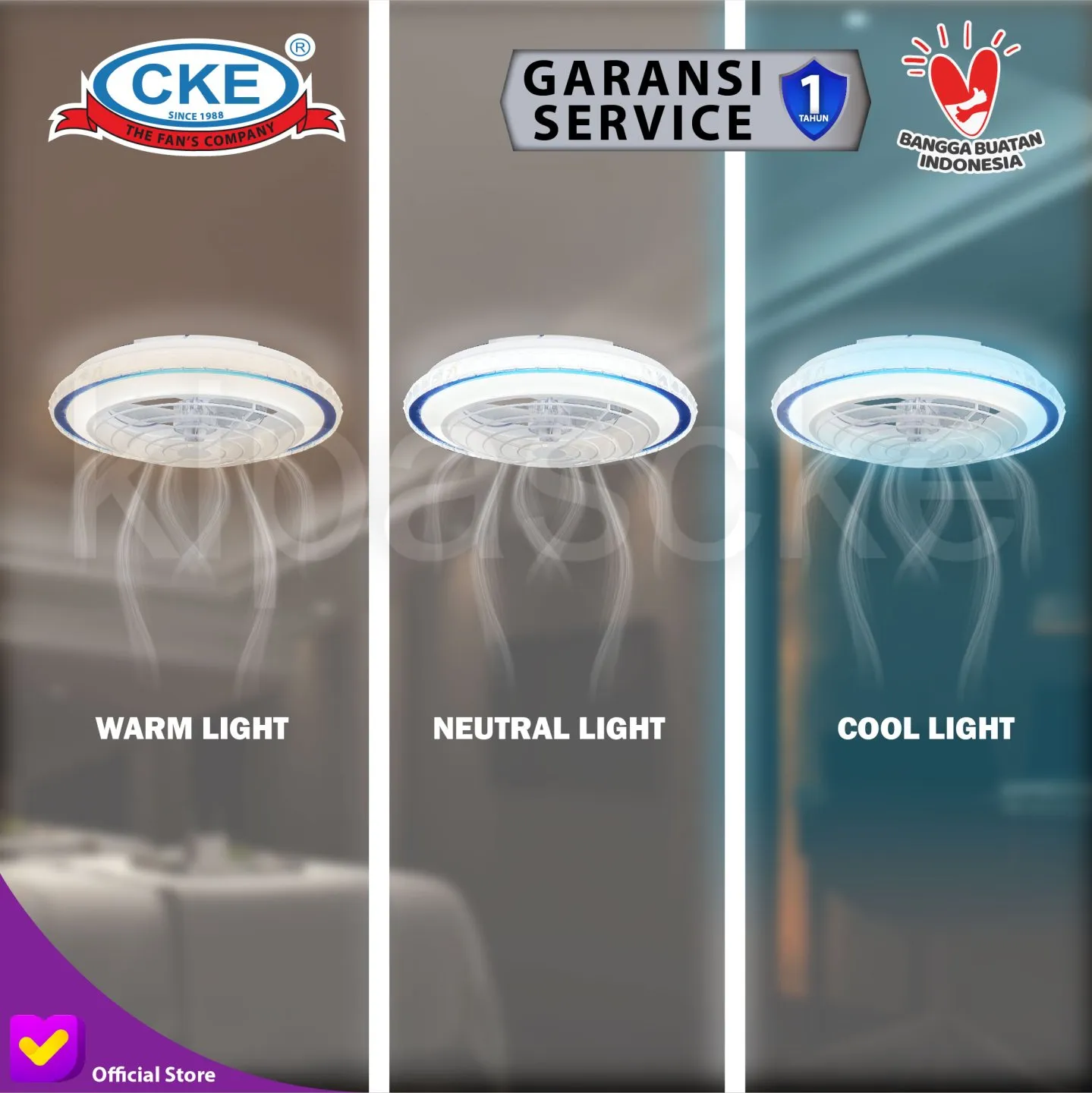 CLF-LED-010-ALL | Ceiling Fan | KIPAS CKE