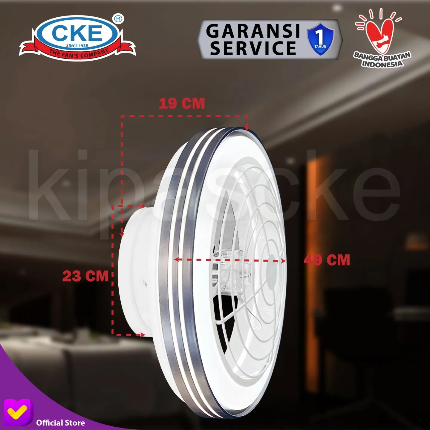 CLF-LED-13-ALL | Ceiling Fan | KIPAS CKE