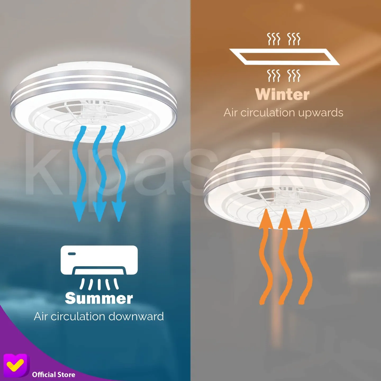 CLF-LED-13-ALL | Ceiling Fan | KIPAS CKE