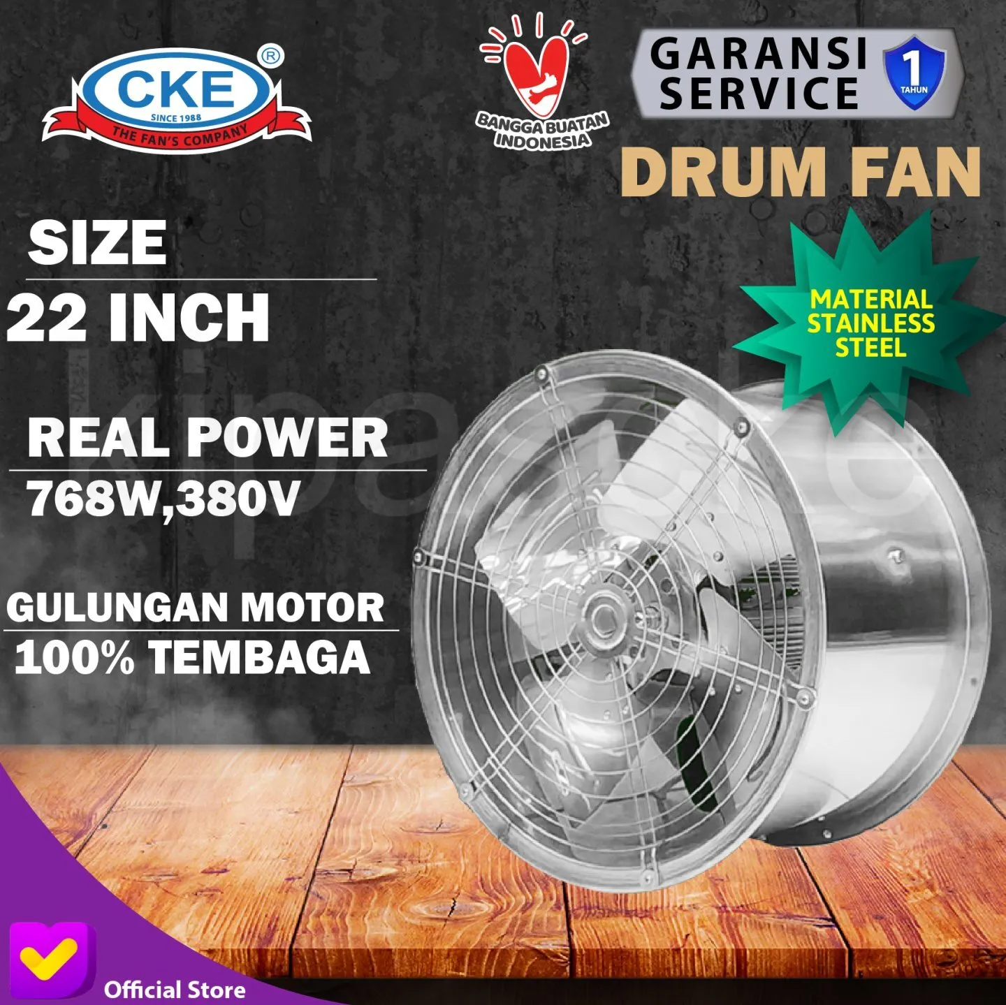 DF-SS-22/3-NB | Drum Fan | KIPAS CKE