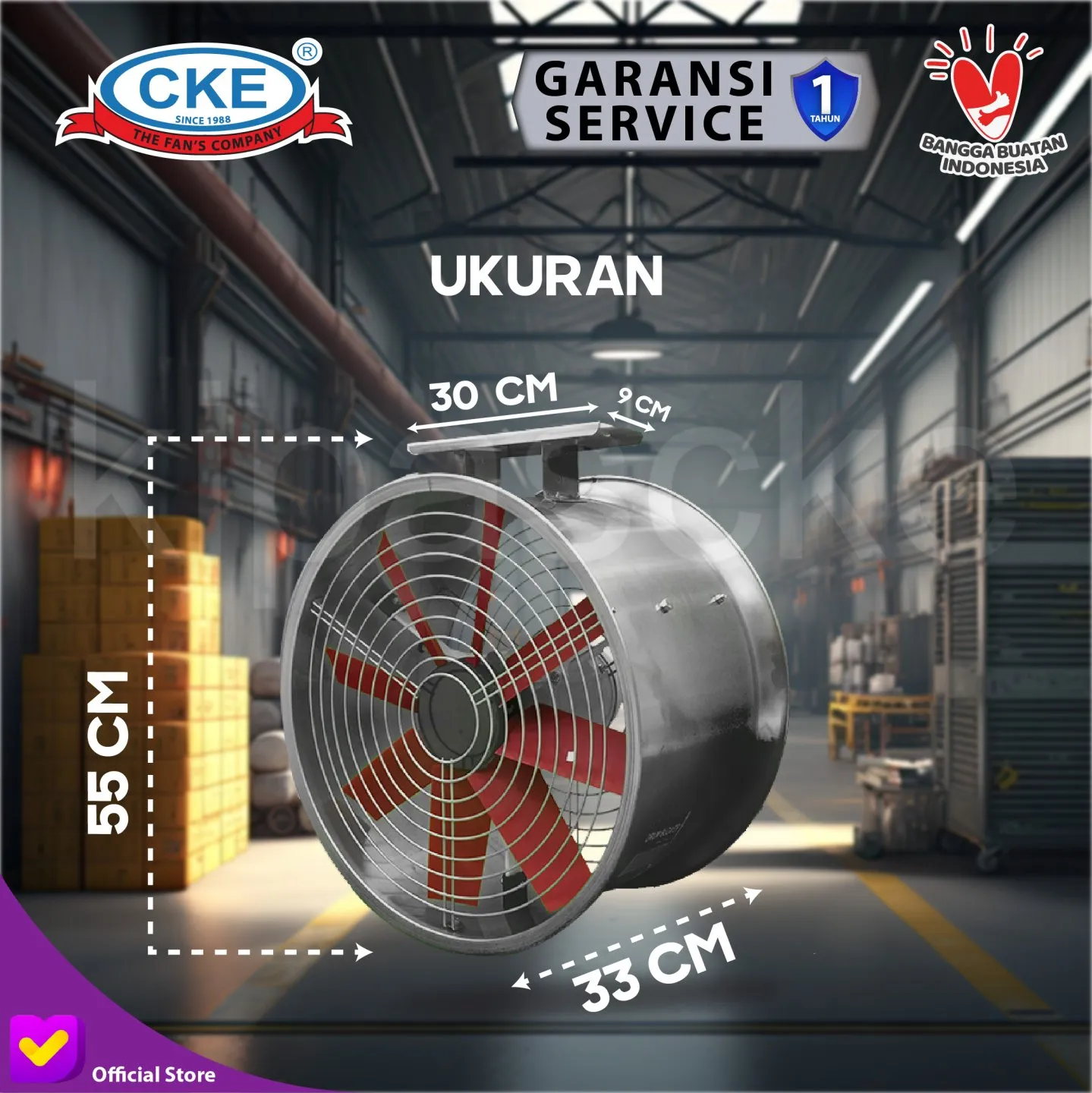 DFH-SS-NYL-BL-500/1-NB | Drum Fan | KIPAS CKE