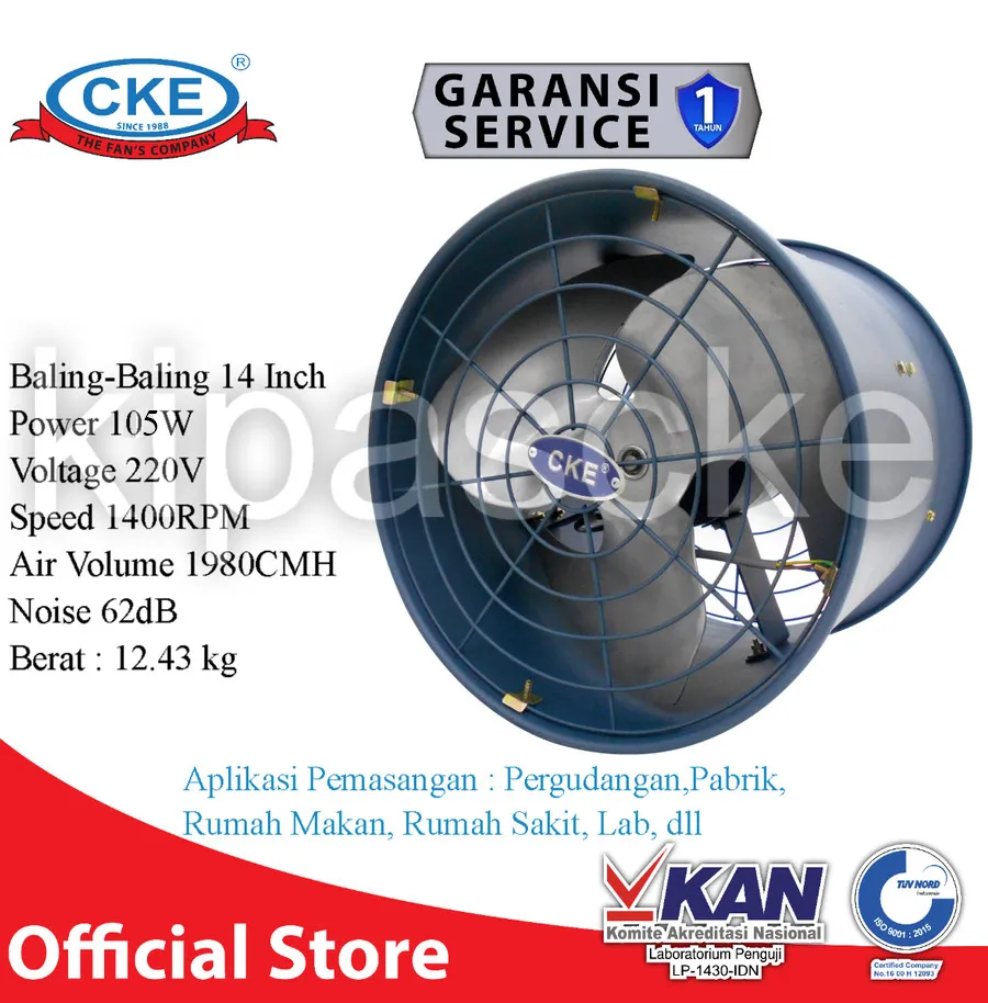 DFL-EX14/1-YL | Drum Fan | KIPAS CKE