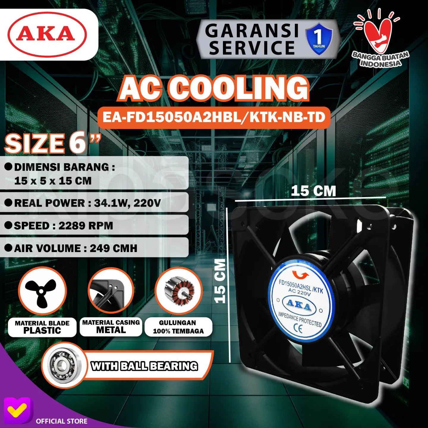 EA-FD15050A2HBL/KTK-NB-TD | AC Cooling | KIPAS CKE