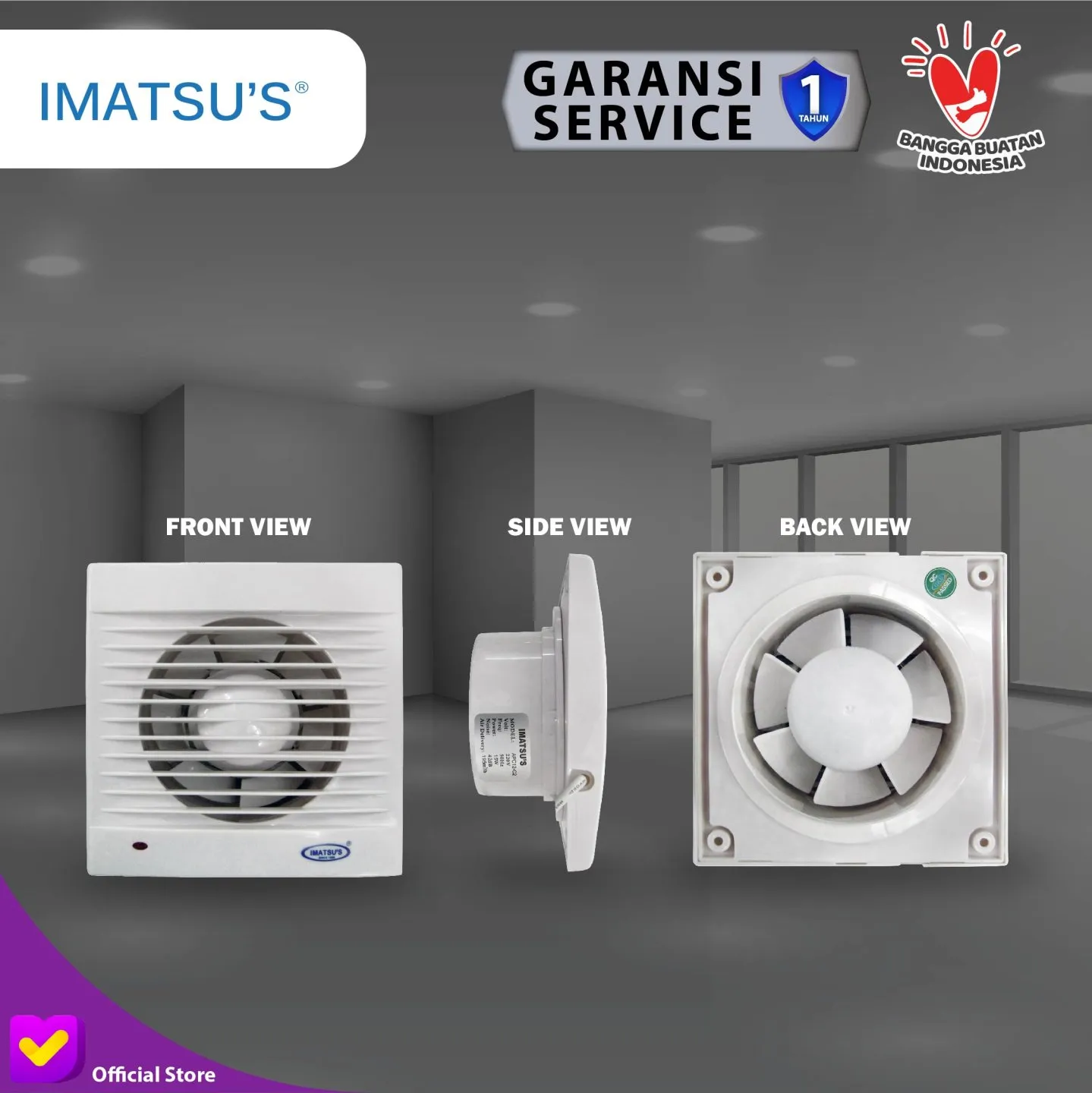 EF-APC12C2-IMS-ST | Exhaust Fan | KIPAS CKE