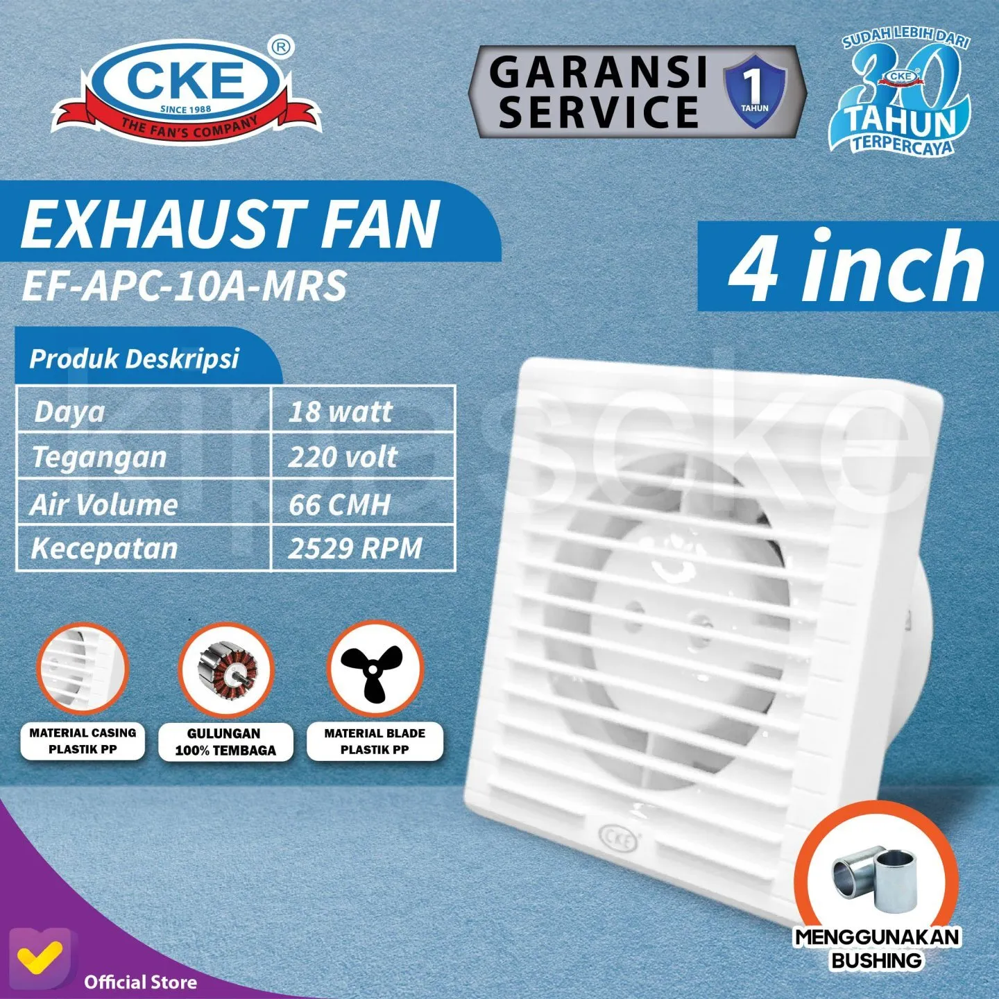 EF-APC-10A-MRS | Exhaust Fan | KIPAS CKE