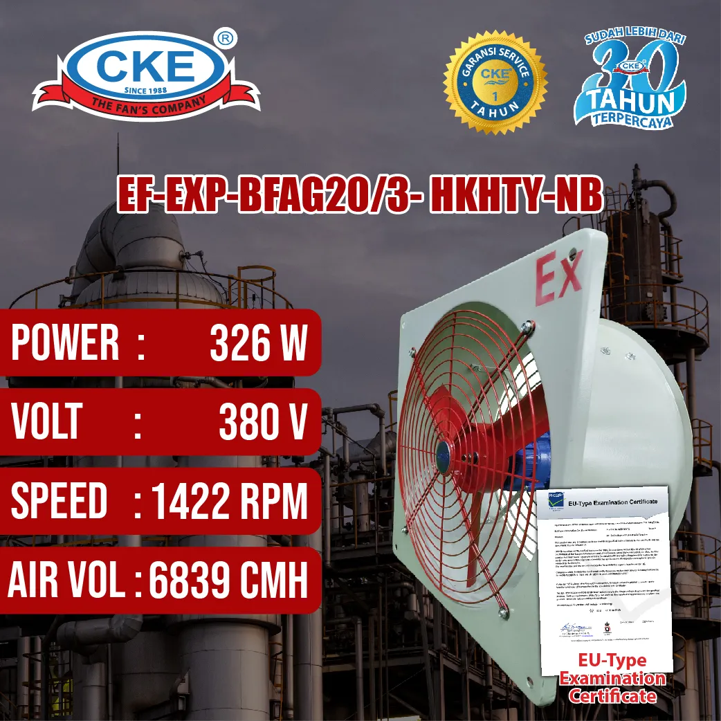 EF-EXP-BFAG20/3-HKHTY-NB | Exhaust Fan | KIPAS CKE
