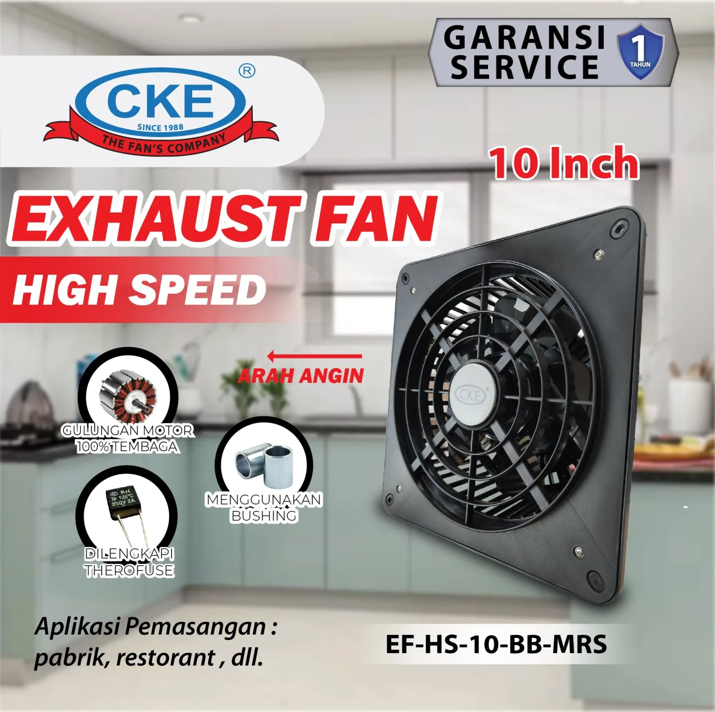 EF-HS-10-BB-MRS | Exhaust Fan | KIPAS CKE