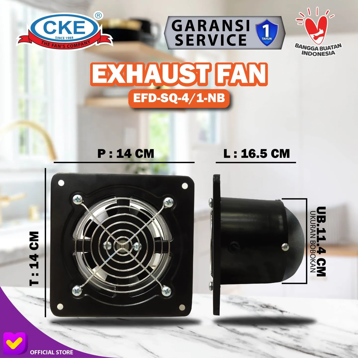 EFD-SQ-4/1-NB | Exhaust Fan | KIPAS CKE