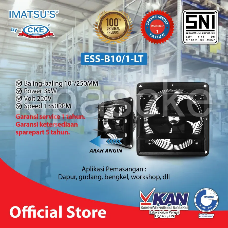 ESS-B10/1-LT | Exhaust Fan | KIPAS CKE