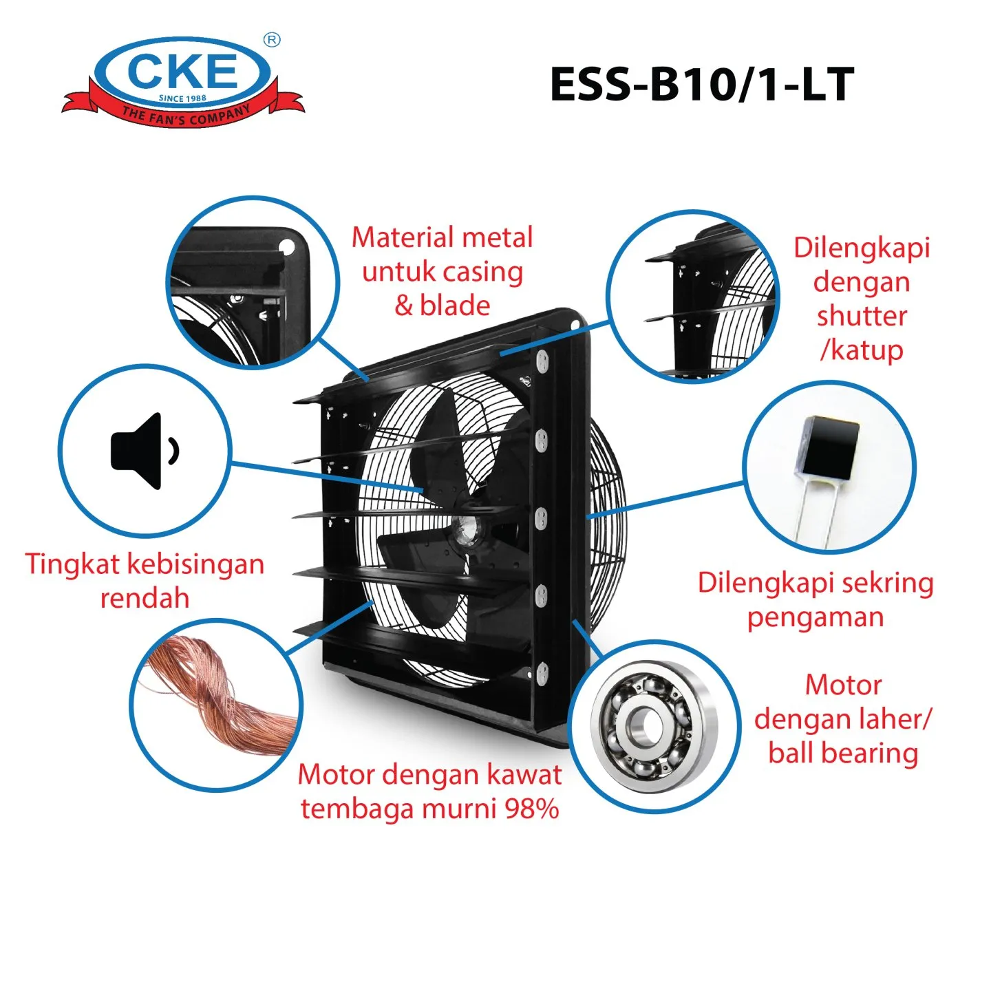 ESS-B10/1-LT | Exhaust Fan | KIPAS CKE