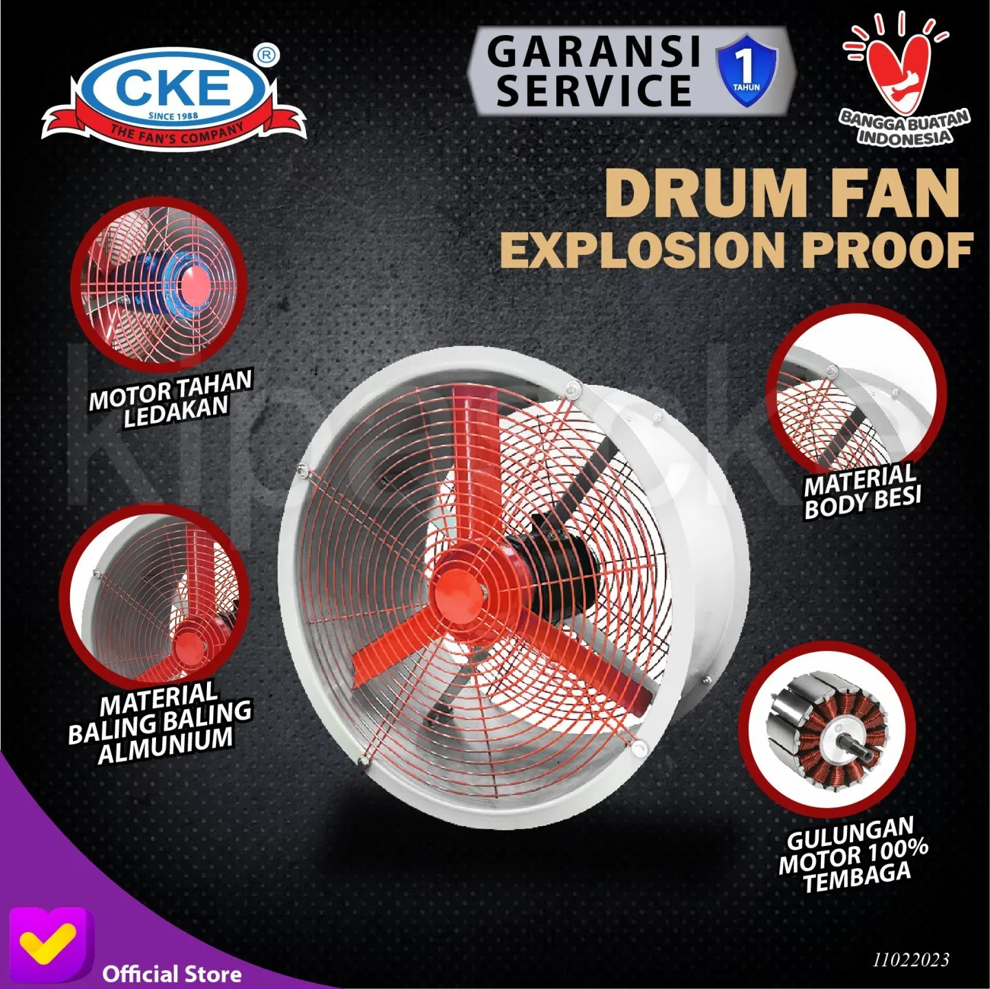 DF-EXP-CBF20/3-NB | Drum Fan | KIPAS CKE