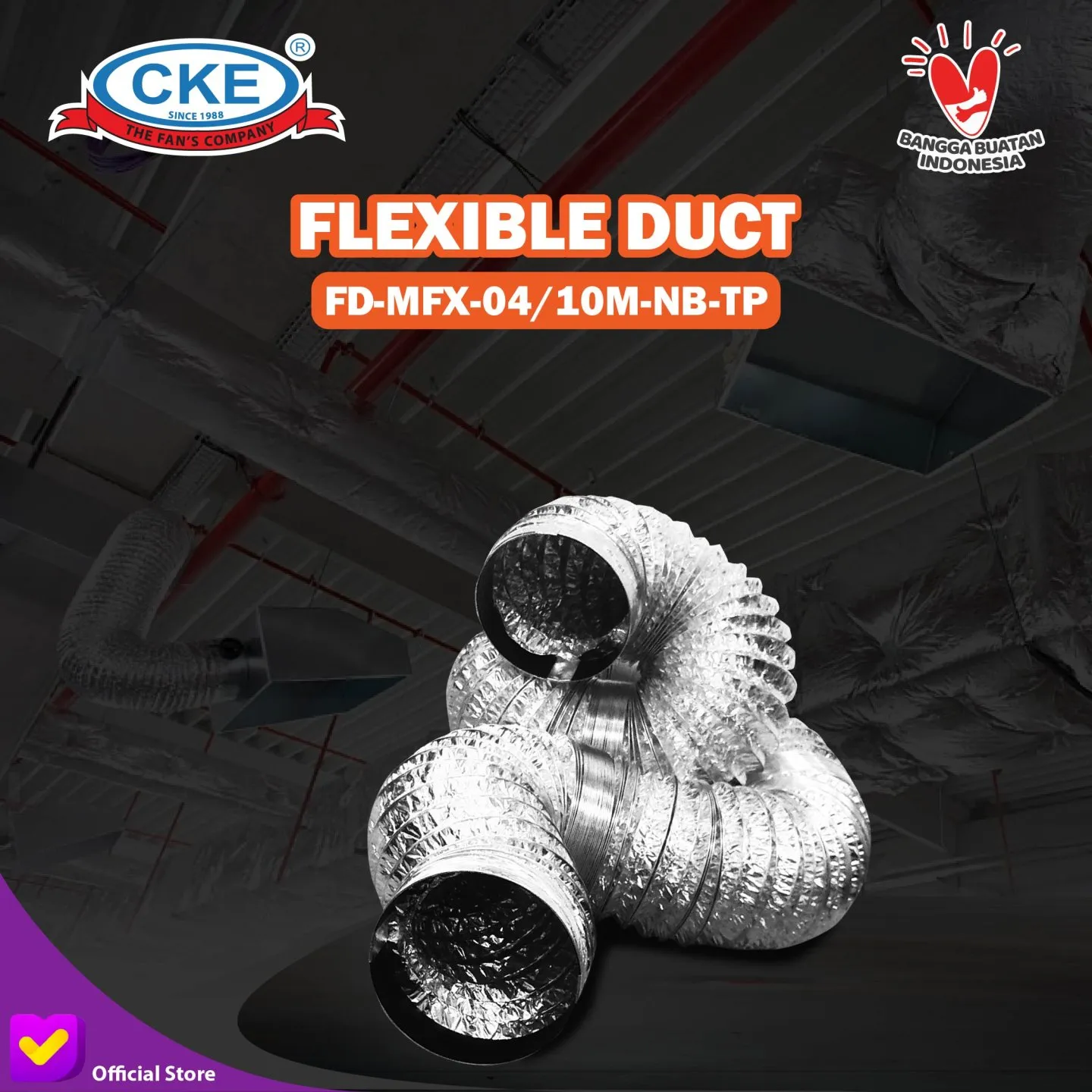 FD-MFX-06/10M-NB-TP | Flexible Duct | KIPAS CKE