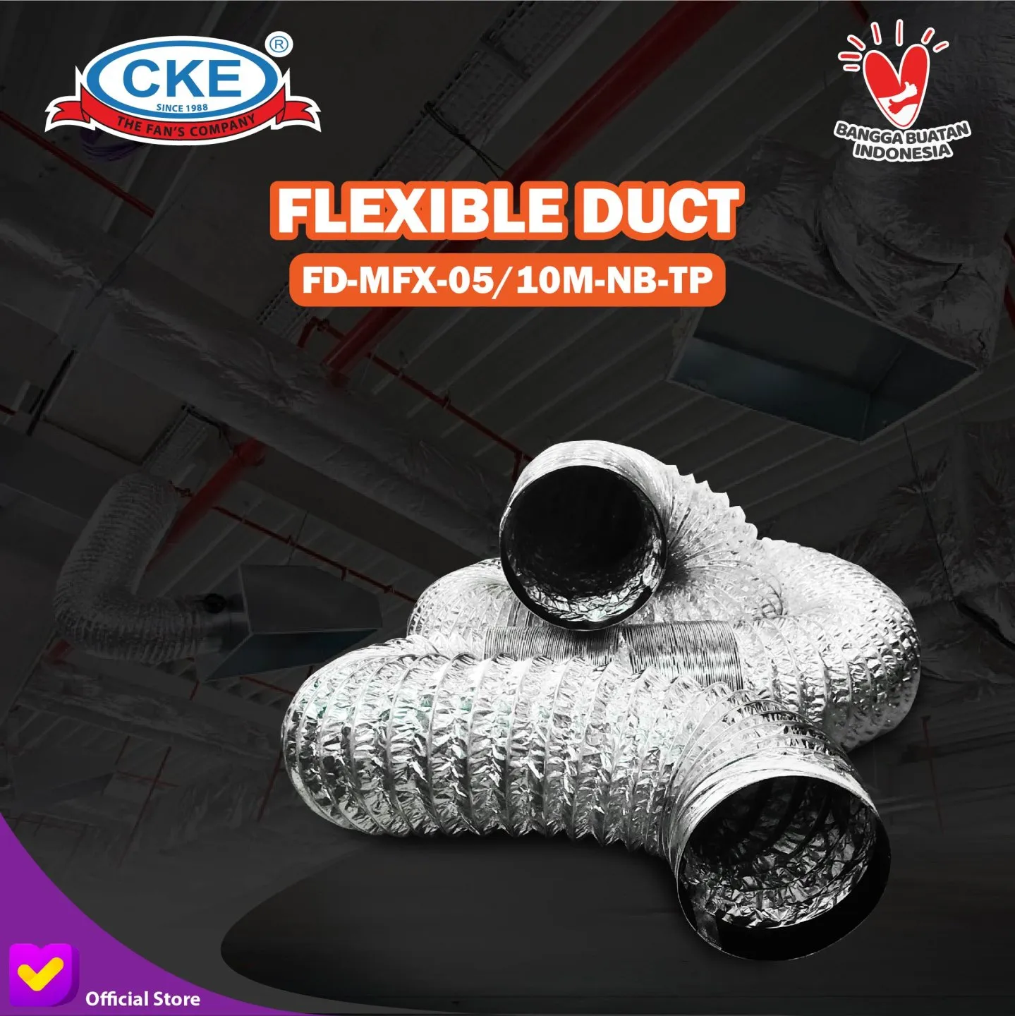 FD-MFX-05/10M-NB-TP | Flexible Duct | KIPAS CKE