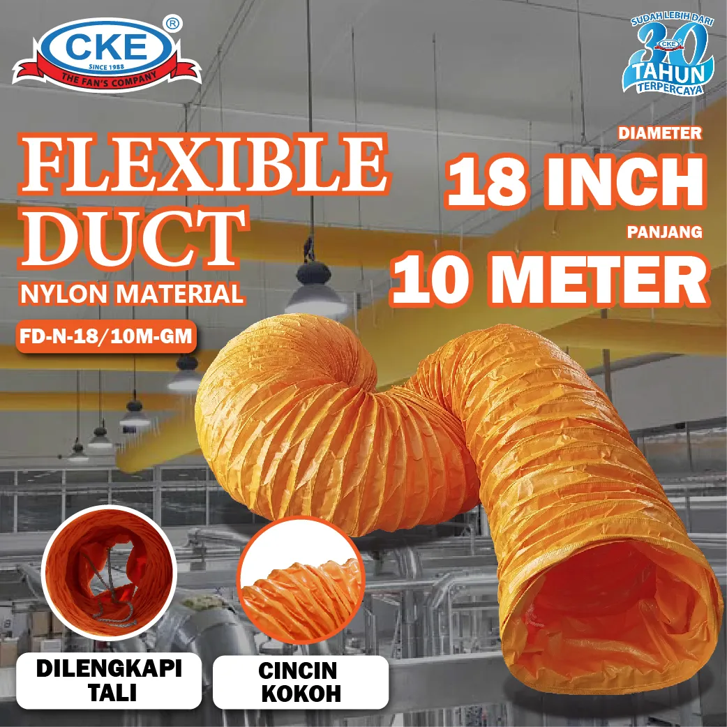 FD-N-18/10M-GM | Flexible Duct | KIPAS CKE