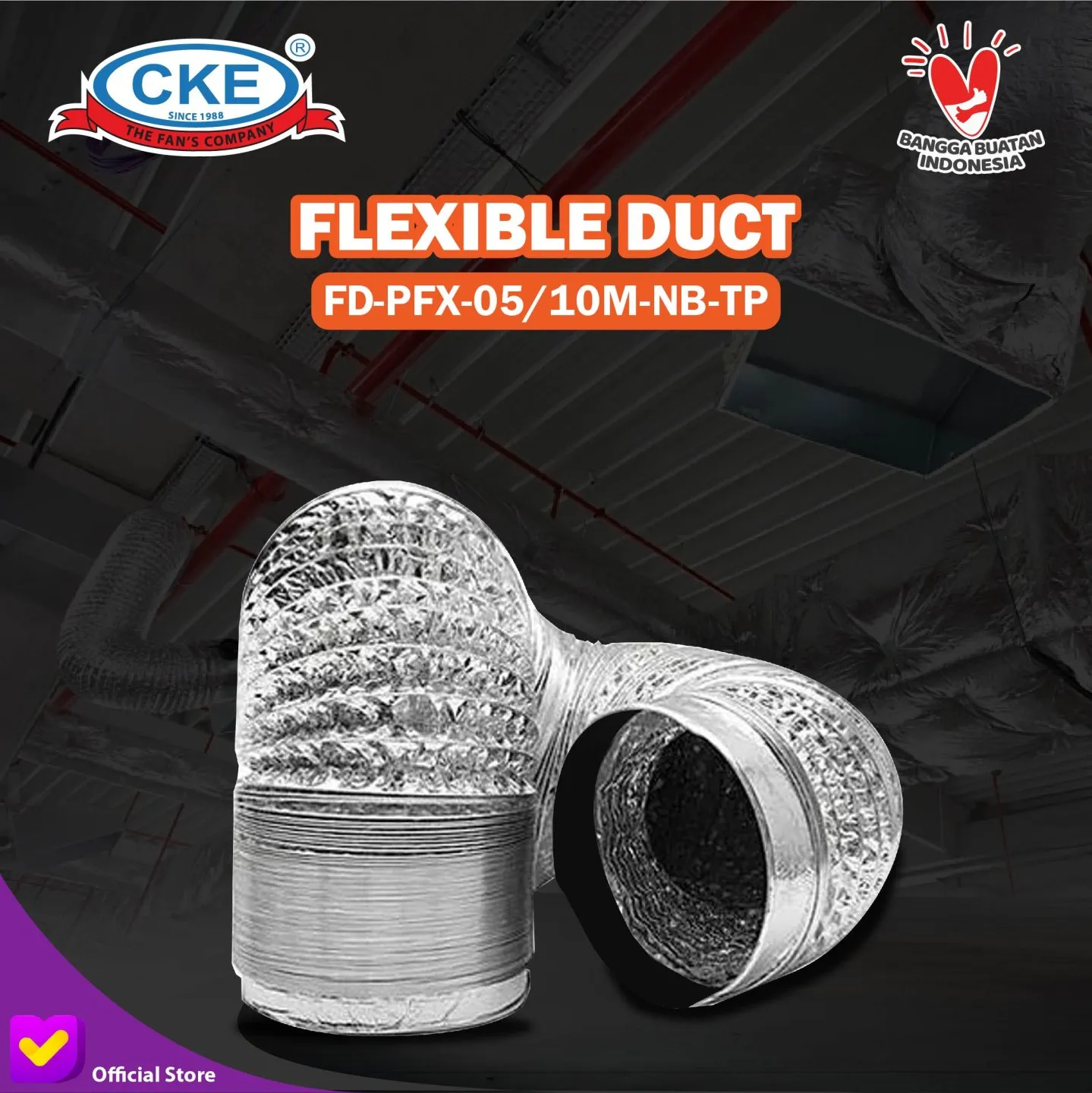 FD-PFX-05/10M-NB-TP | Flexible Duct | KIPAS CKE