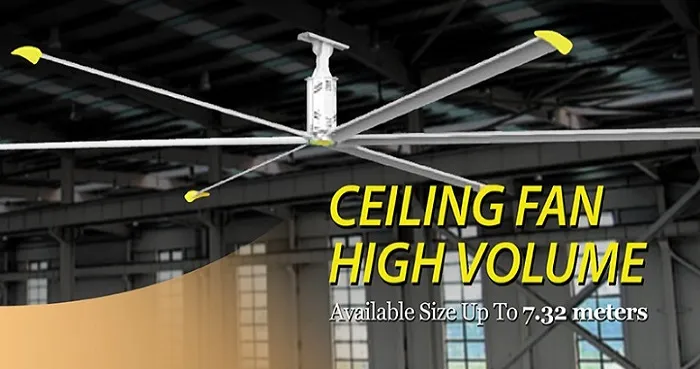 High Volume Low Speed Ceiling Fan HVLS | BLOG | KIPAS CKE