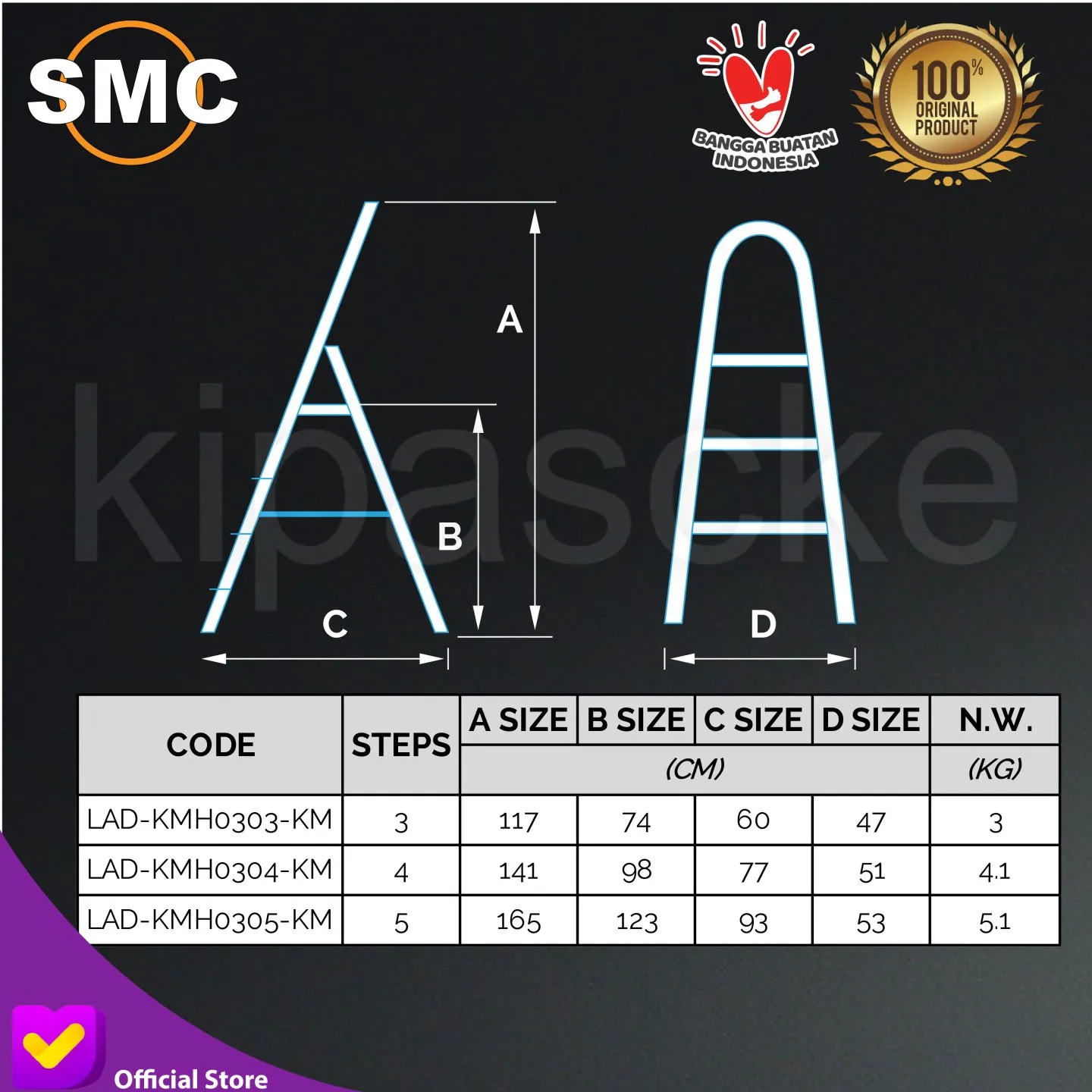 LAD-KMH0305-KM | Ladder | KIPAS CKE