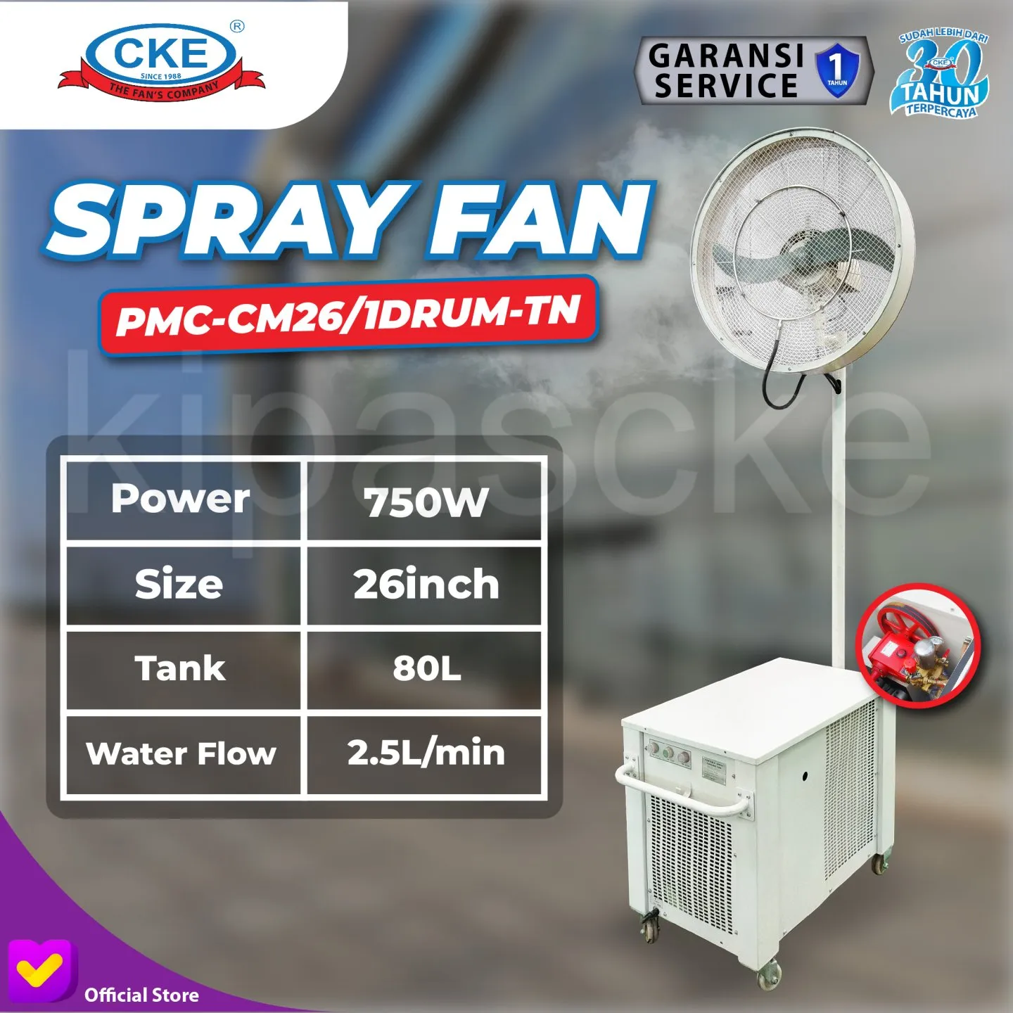 PMC-CM26/1DRUM-TN | Spray Fan | KIPAS CKE