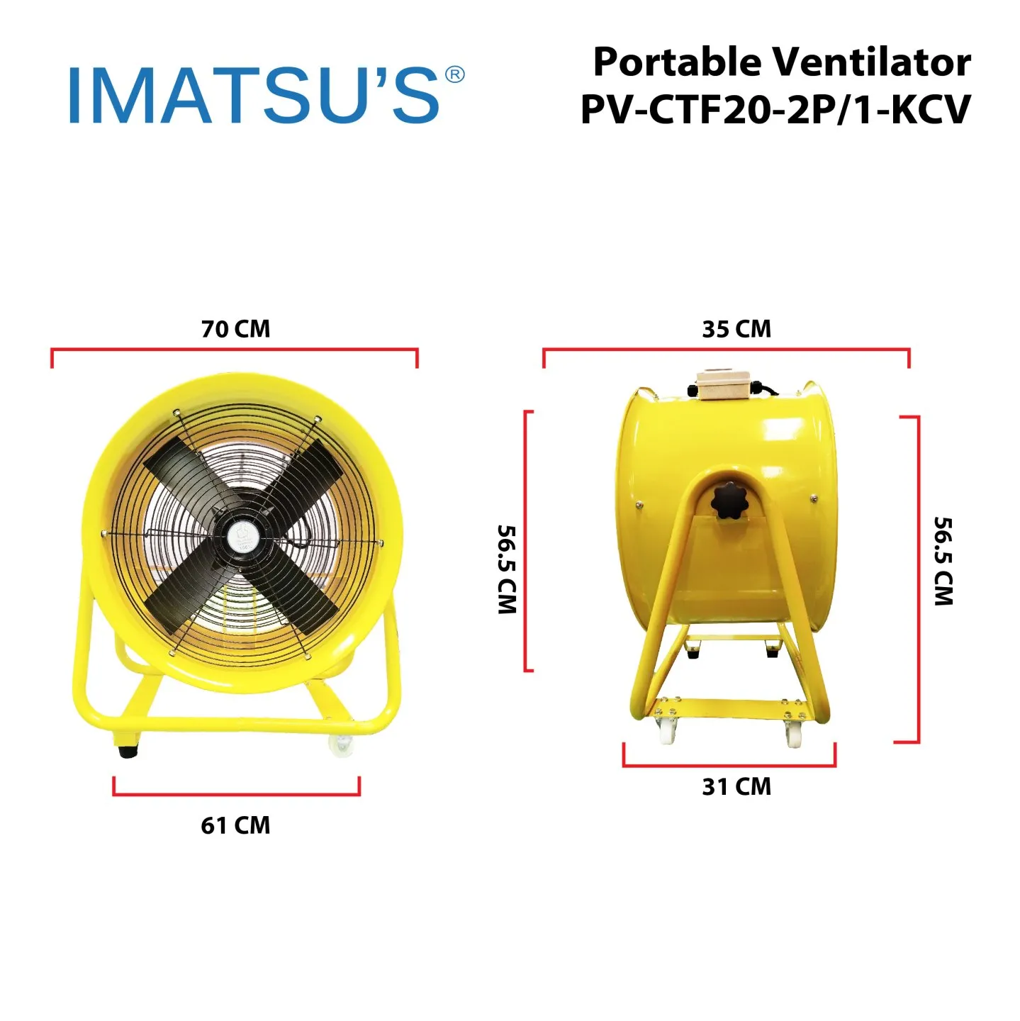 PV-CTF20-2P/1-KCV | Portable Ventilator | KIPAS CKE