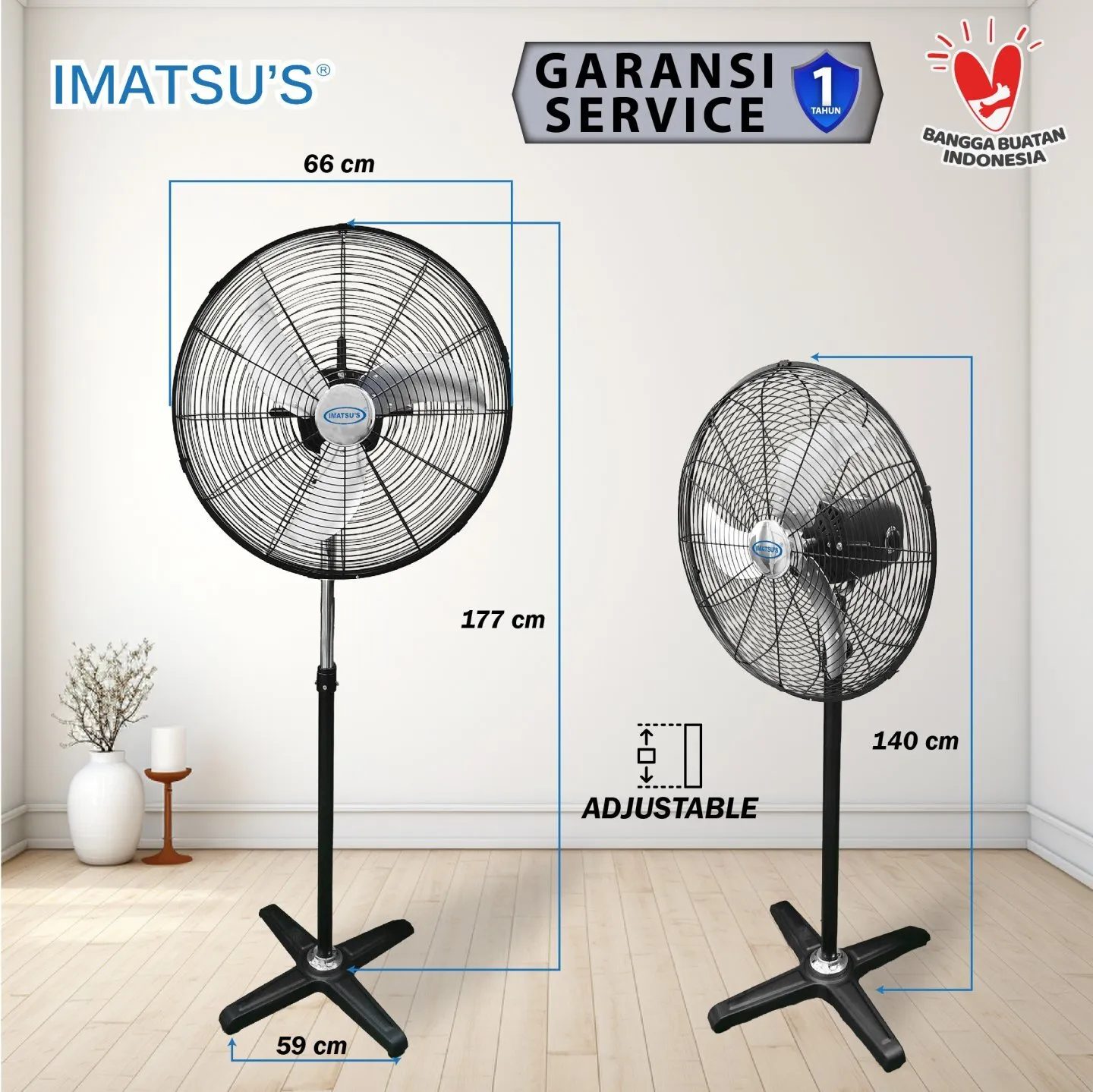 SF-CBA-24/1-IMBK-FL | Stand Fan | KIPAS CKE