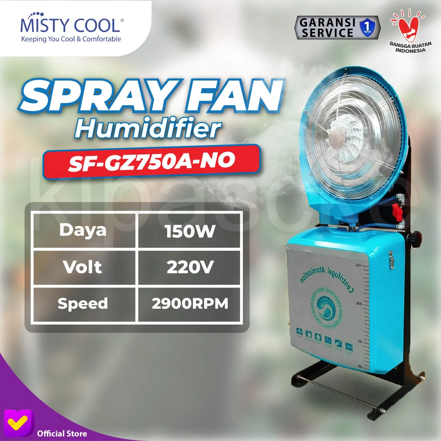 SF-GZ750A-NO | Spray Fan | KIPAS CKE