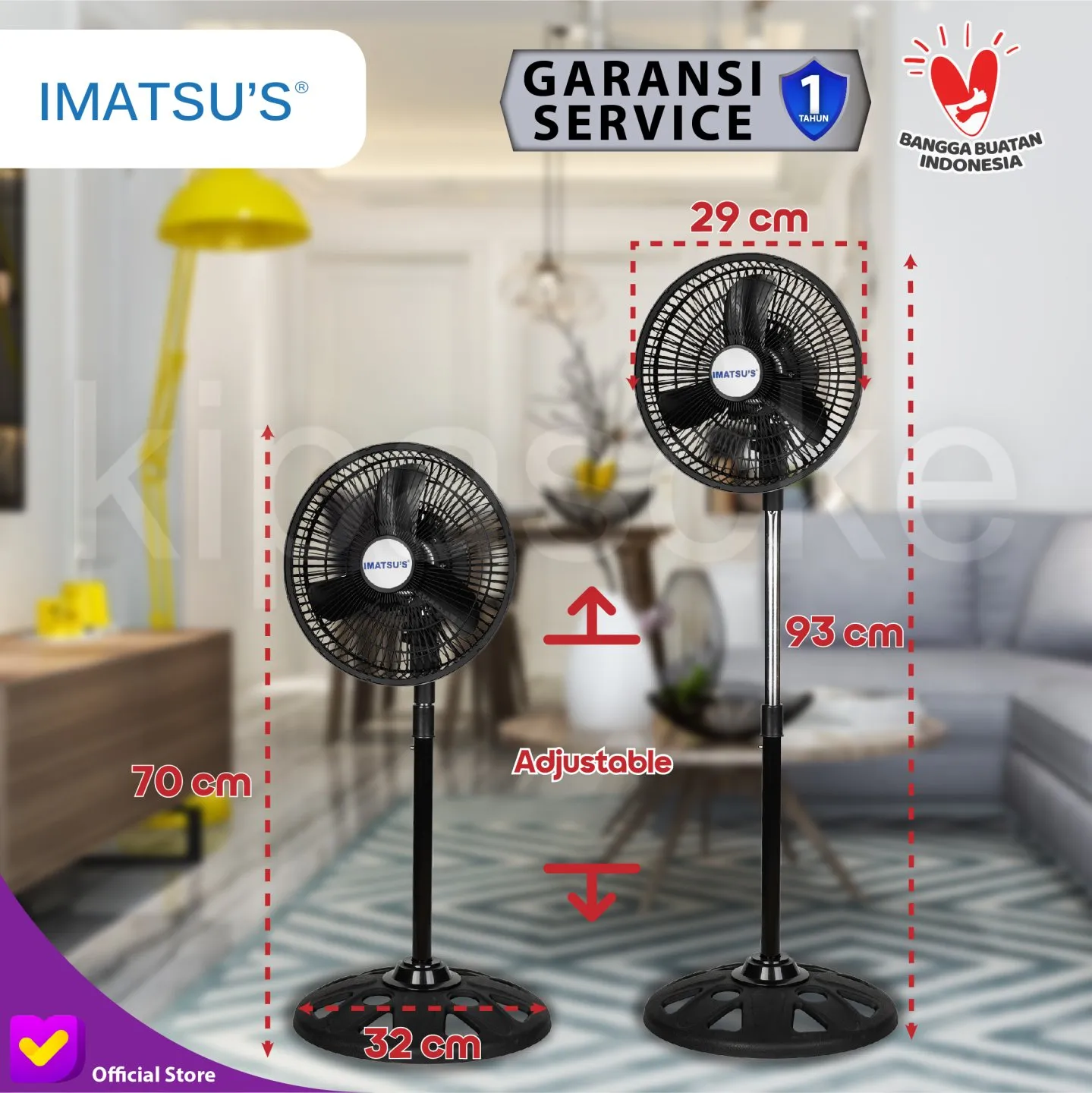 SF-KBS-10/1-JP | Stand Fan | KIPAS CKE