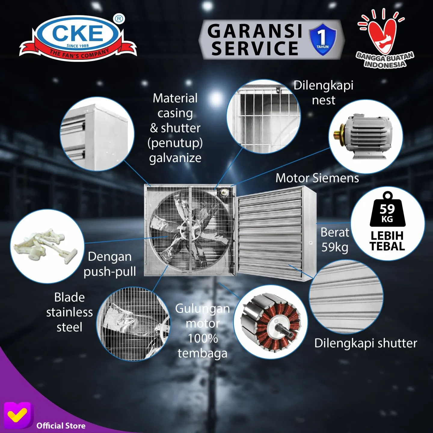 SIEMENS-1380/3-FB | Box Fan | KIPAS CKE