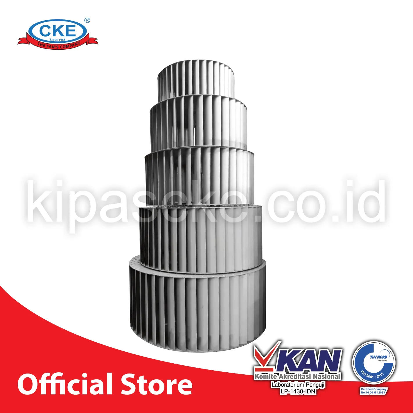 SP-BL-DE125/5-KR-NO | Sirocco Blade / Fan Wheel | KIPAS CKE