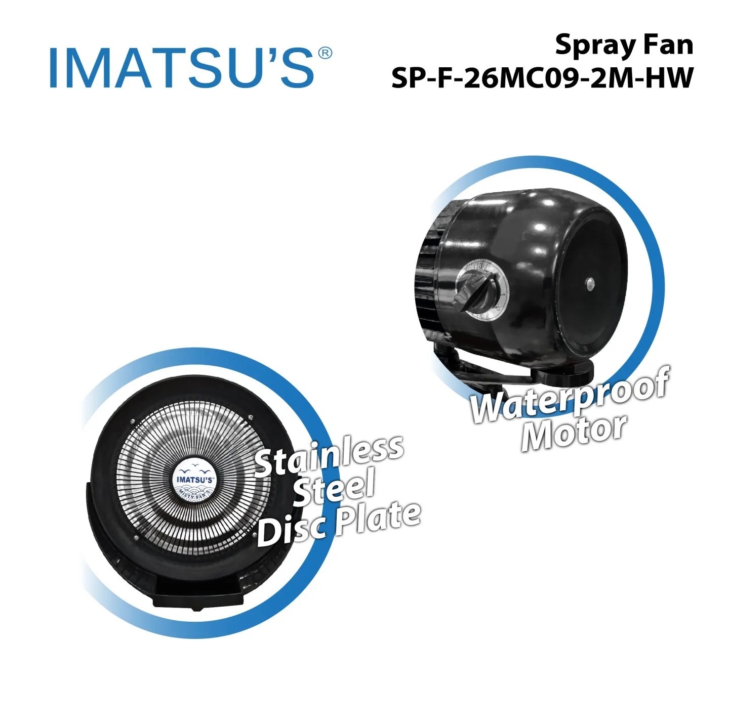 SP-F-26MC09-2M-HW | Spray Fan | KIPAS CKE