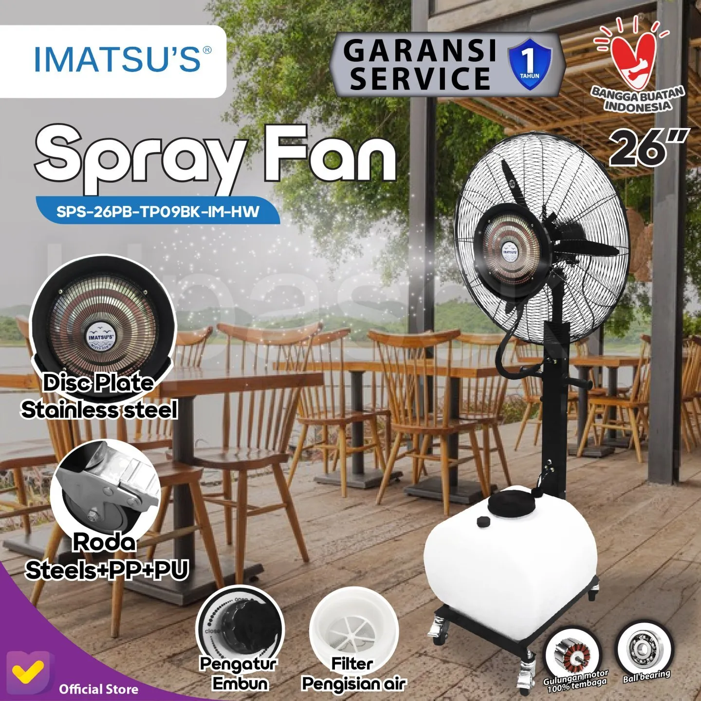 SPS-26PB-TP09BK-IM-HW | Spray Fan | KIPAS CKE