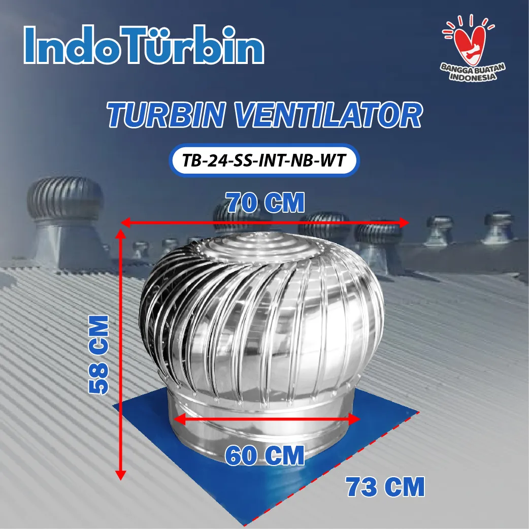 TB-24-SS-INT-NB-WT | Turbin Ventilator | KIPAS CKE